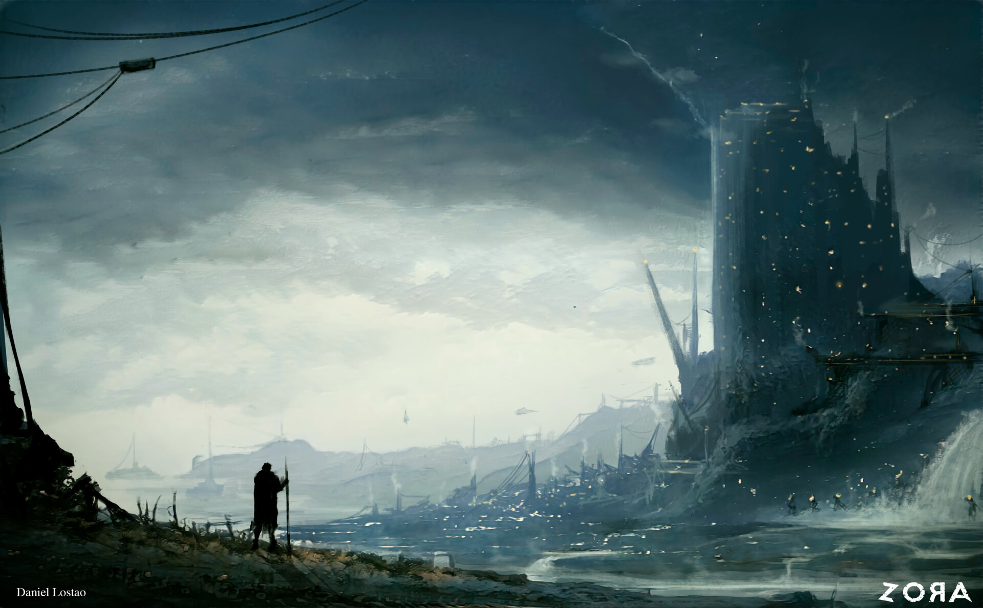 ArtStation - Zora. Environment Concept art & Design with Artificial Intelligence and Photoshop.