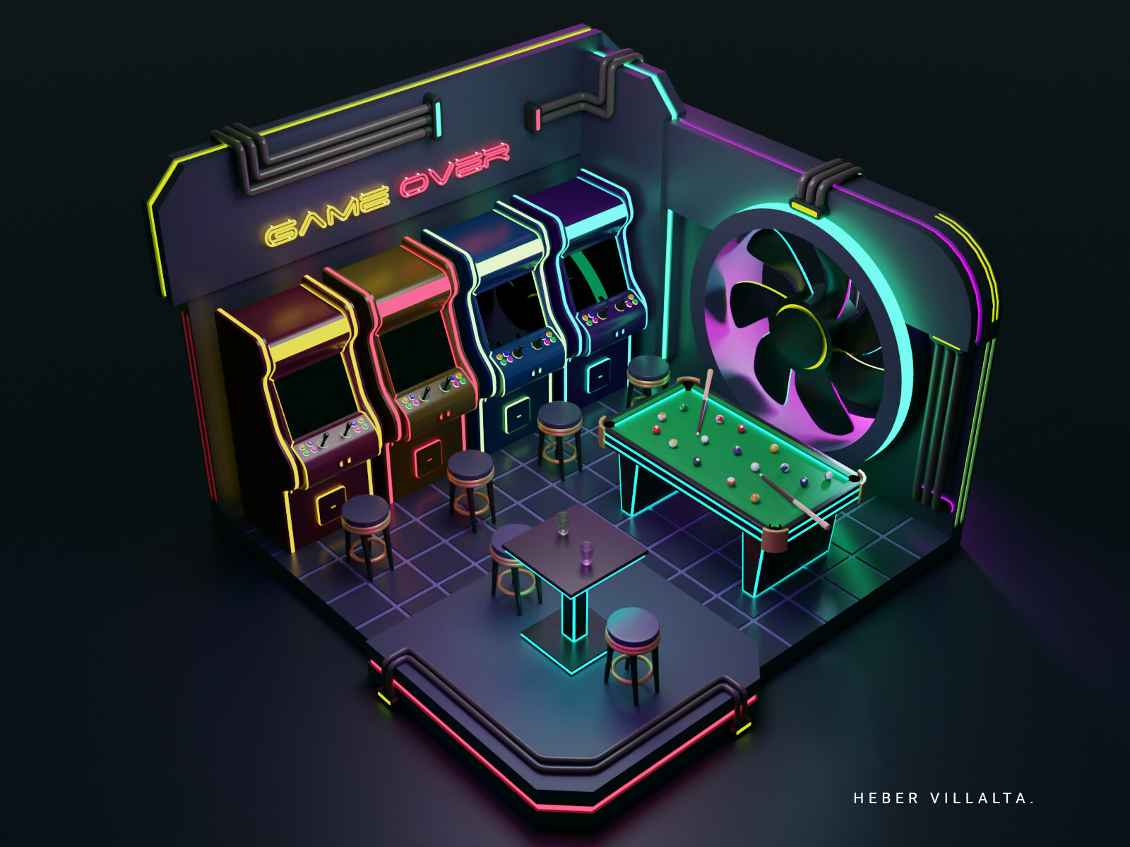 ArtStation - Arcade Room