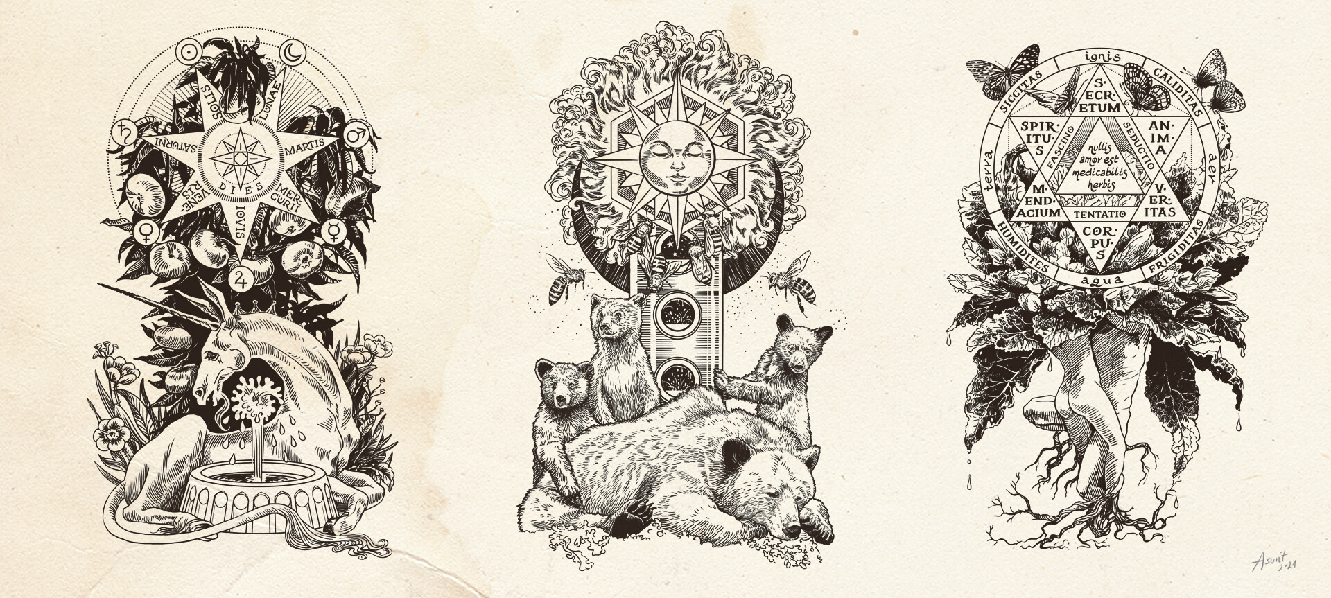 ArtStation - Alchemy inspired graphics