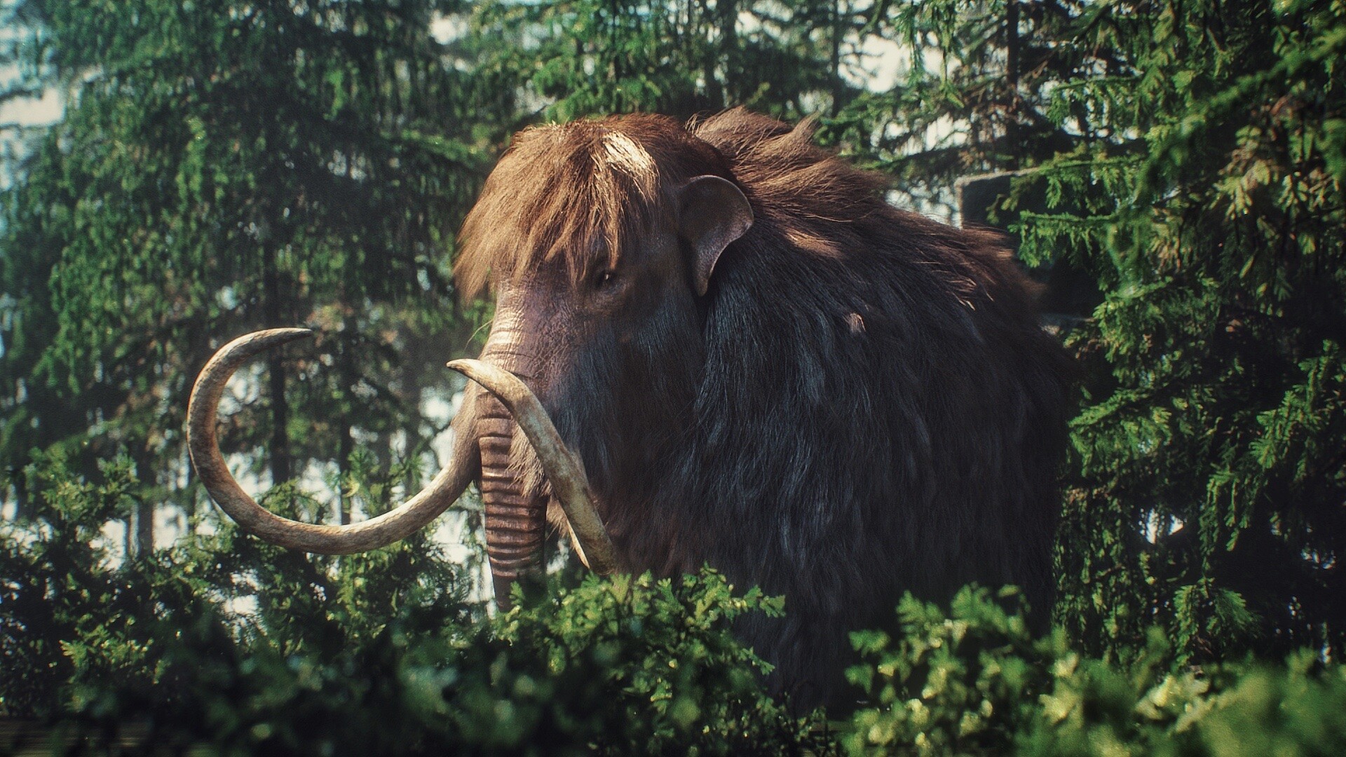 ArtStation - Mammoth on the forest.