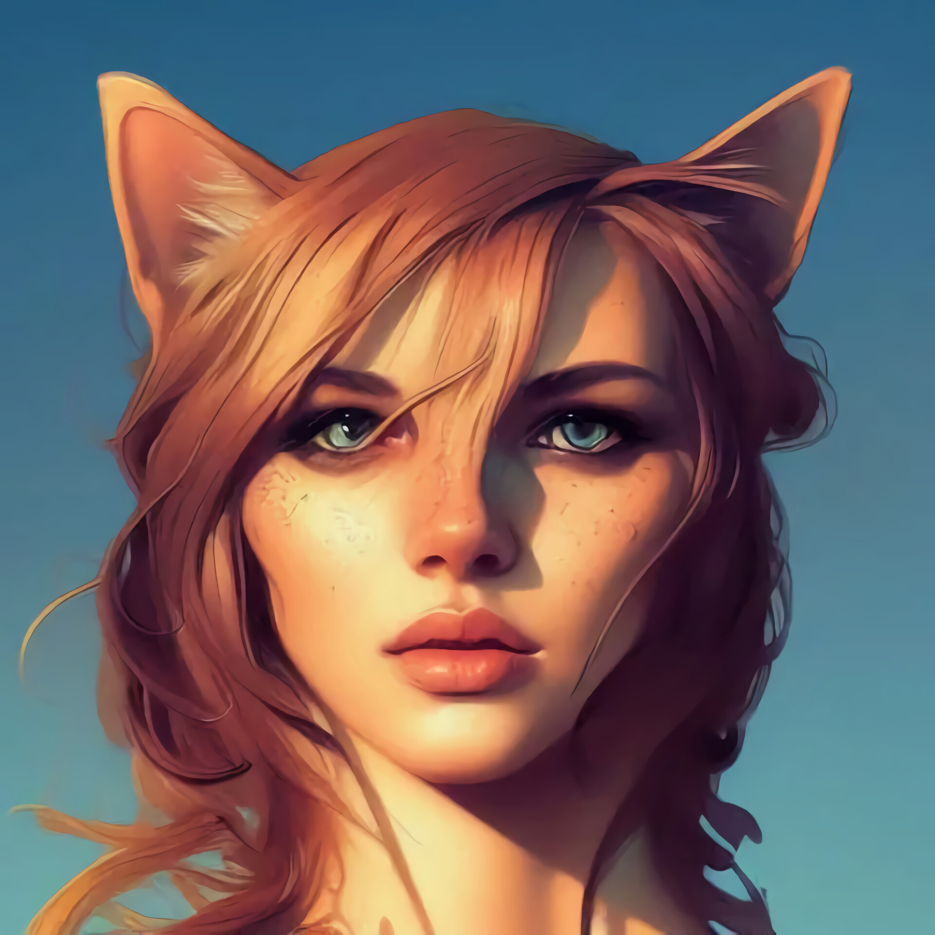 ArtStation - Catwoman portrait