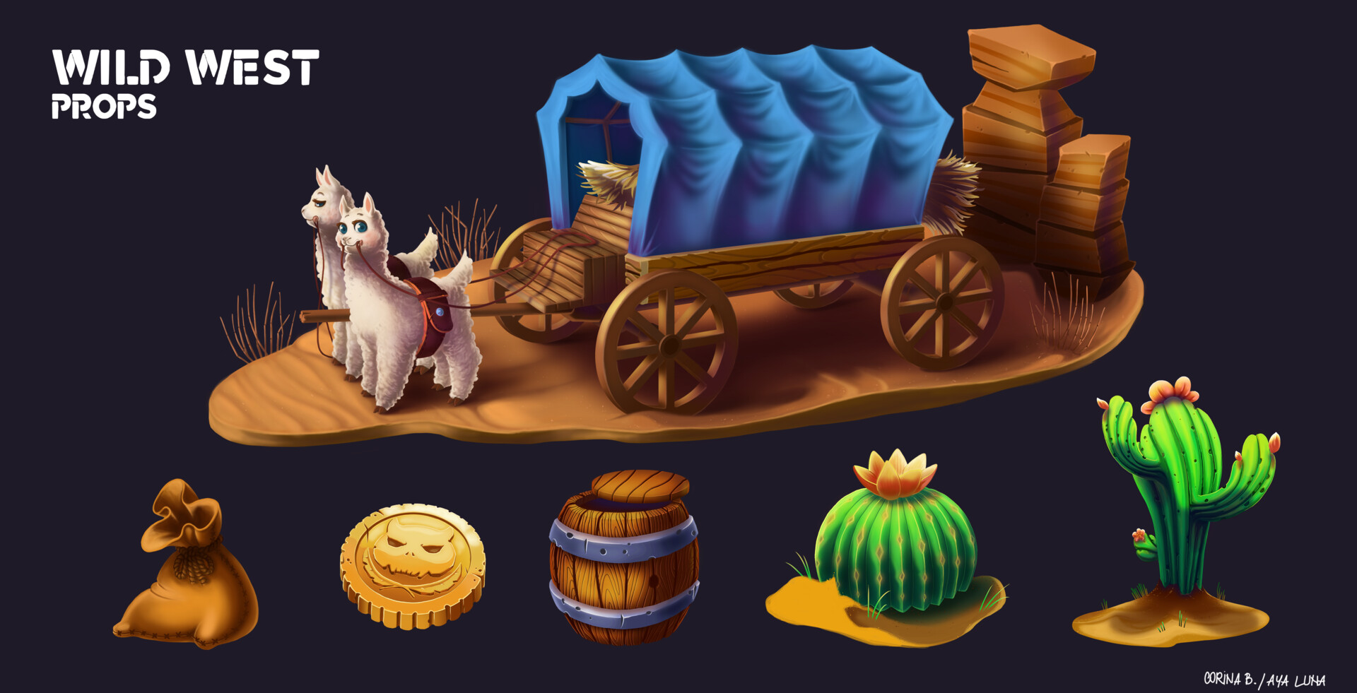 ArtStation - Wild West props