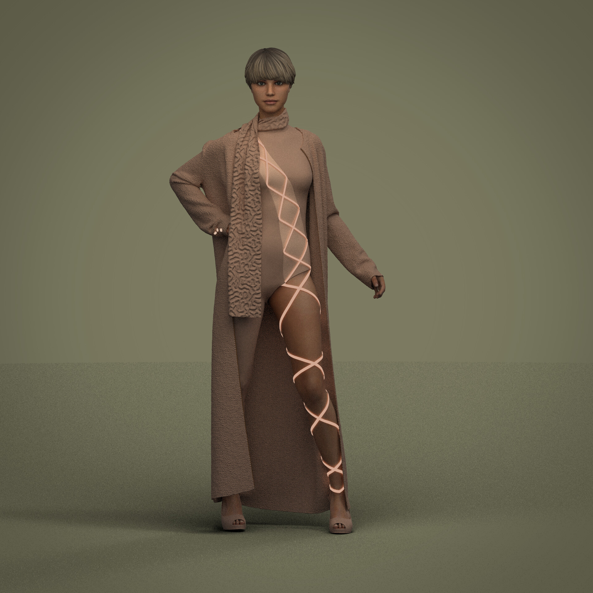 ArtStation - Beige outfit