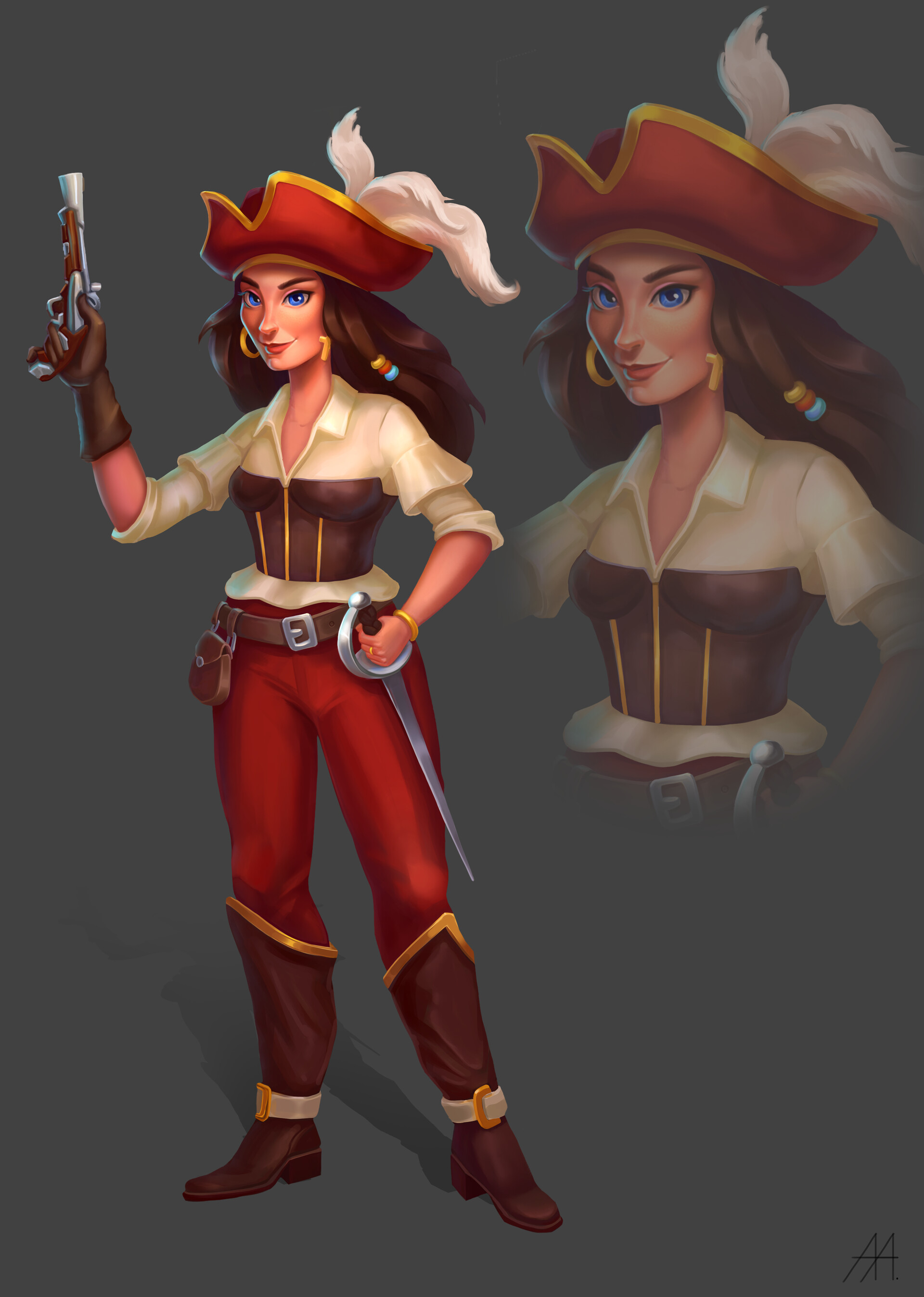 ArtStation - pirate girl
