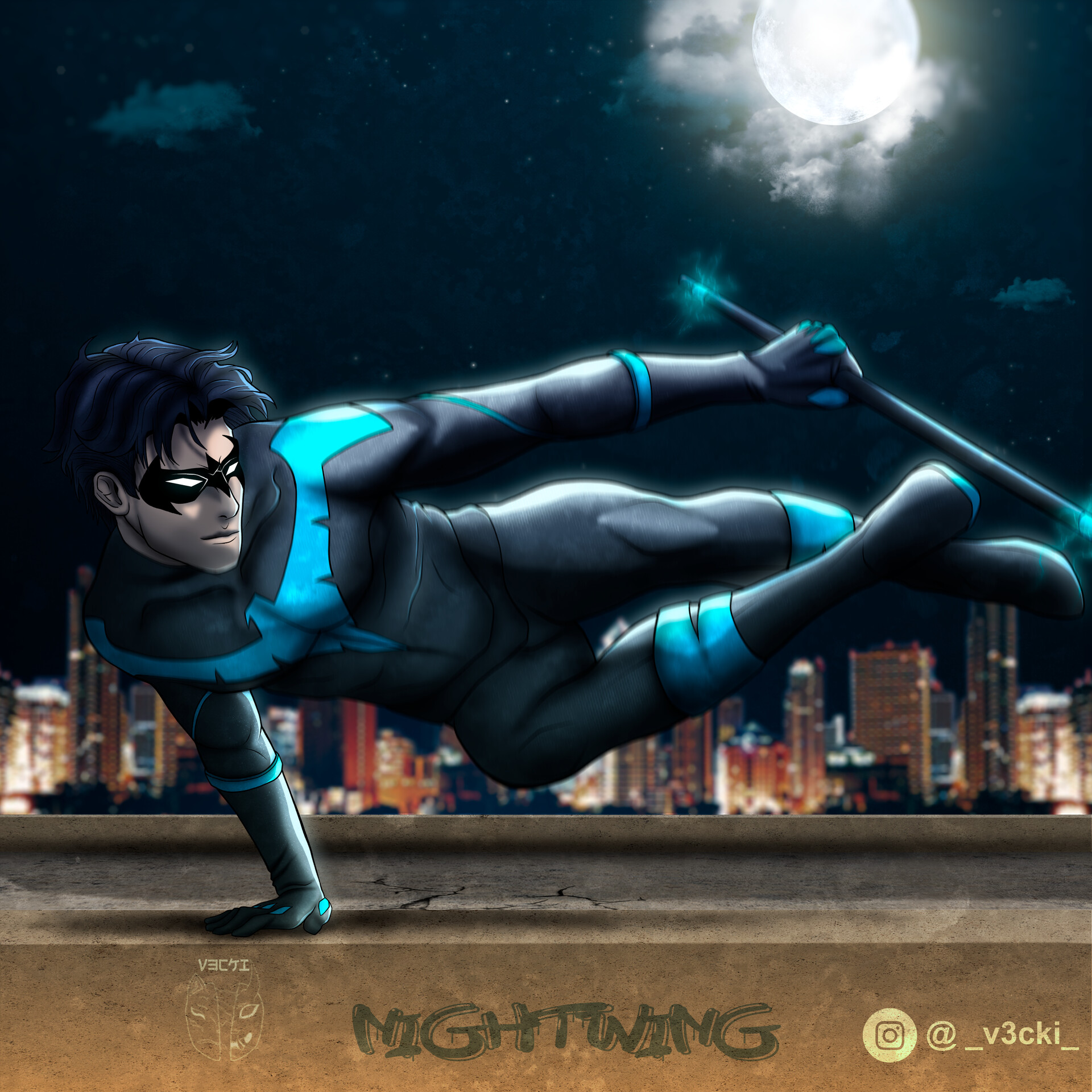 ArtStation - Nightwing TITANS Fan Art!