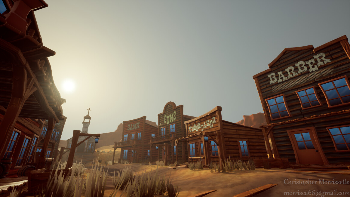 Western Town Background