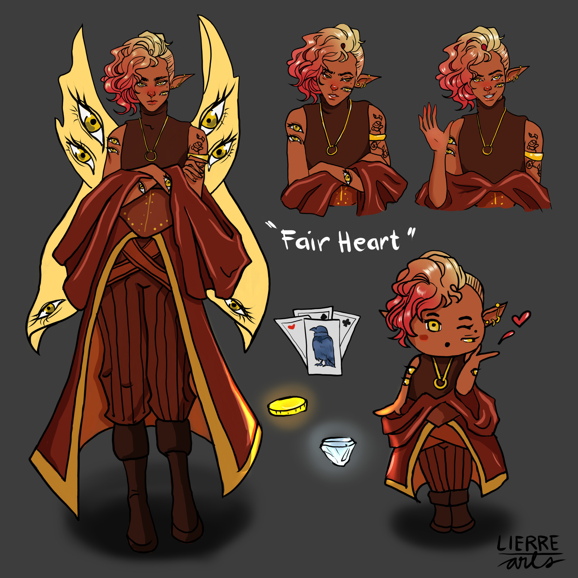 ArtStation - "Fair Heart" reference sheet