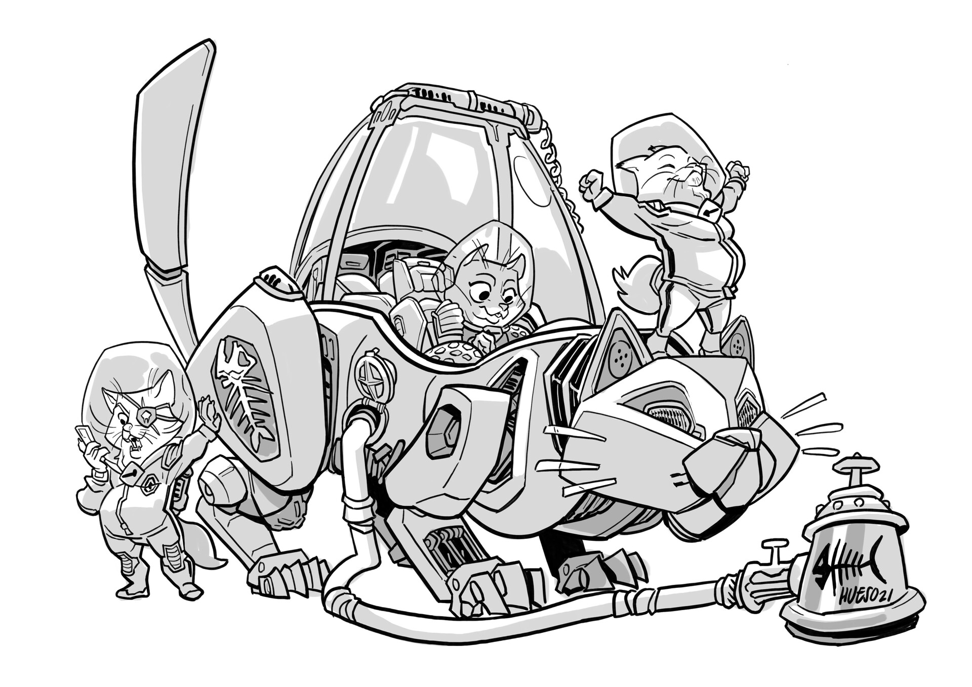 David Hueso - Kittybot and Bunnybot