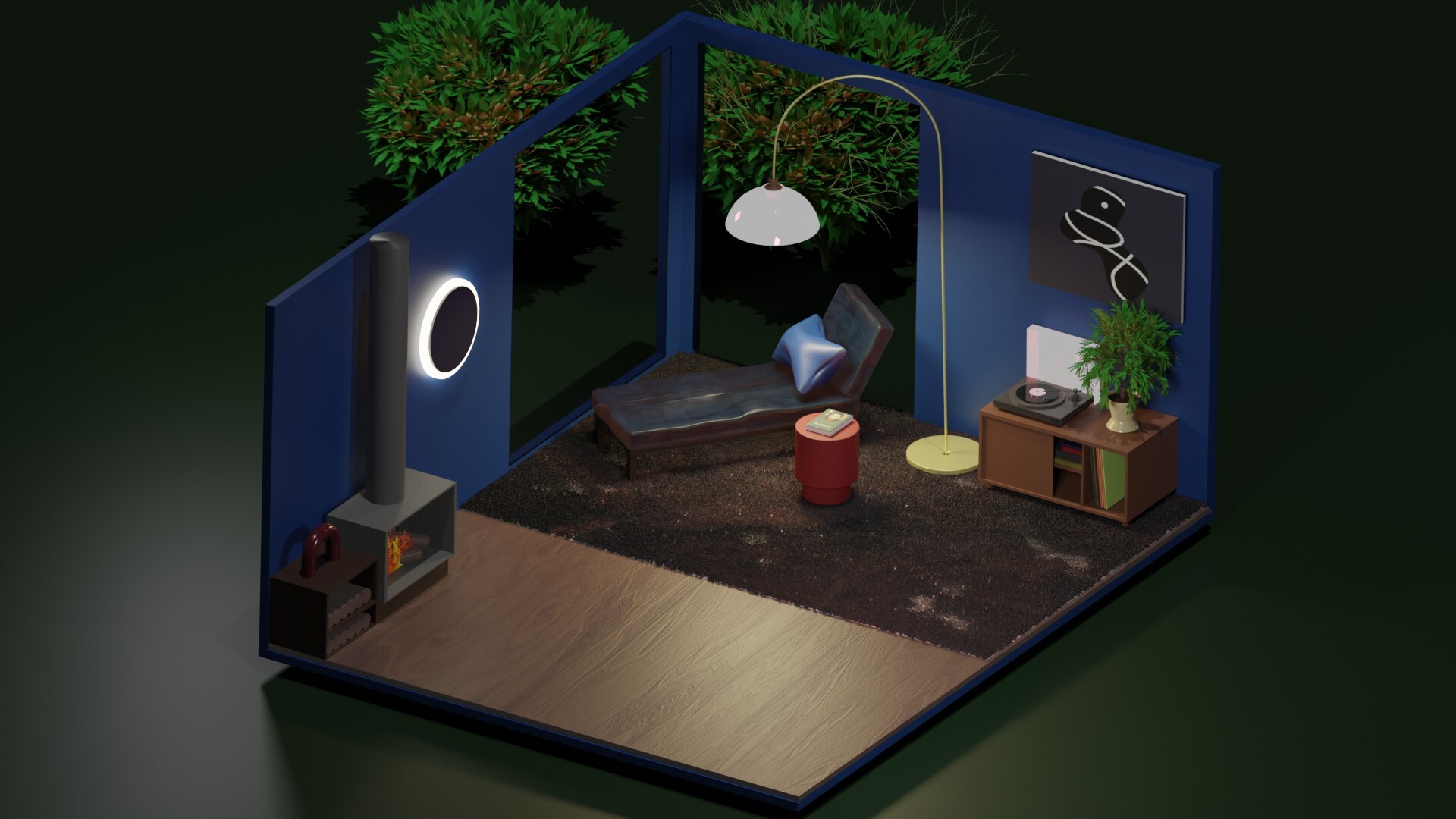 ArtStation - reading room