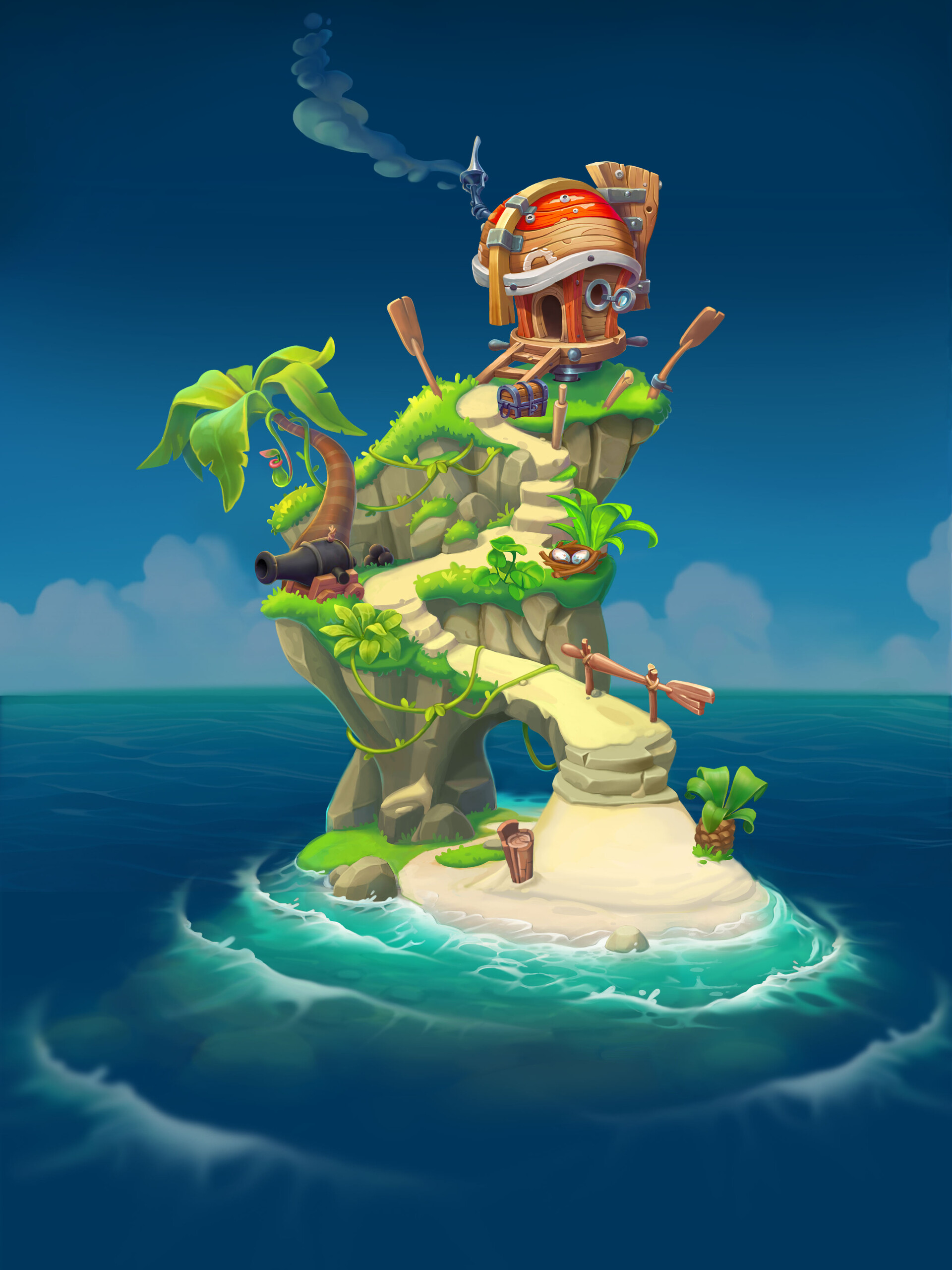 ArtStation - Pirate Island