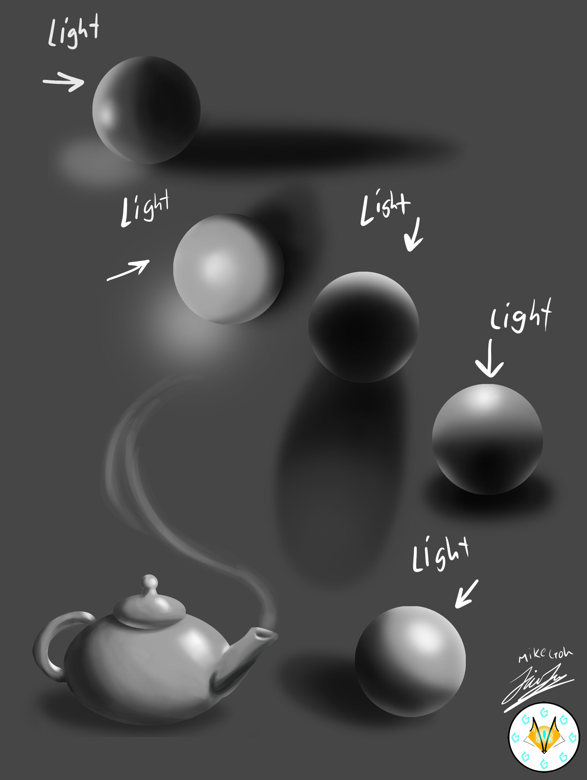 ArtStation - light practice