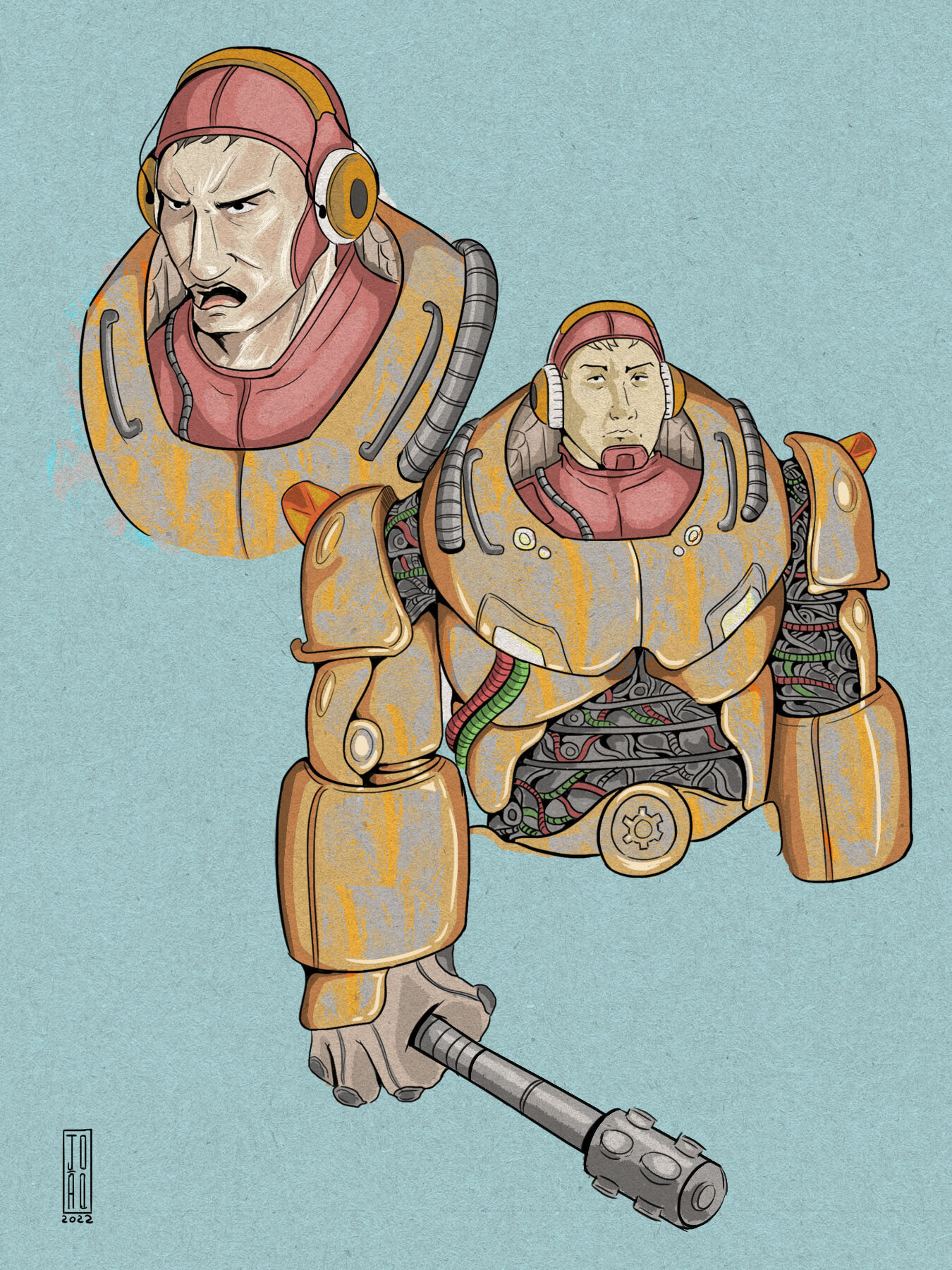 ArtStation - Mecha construction worker concept