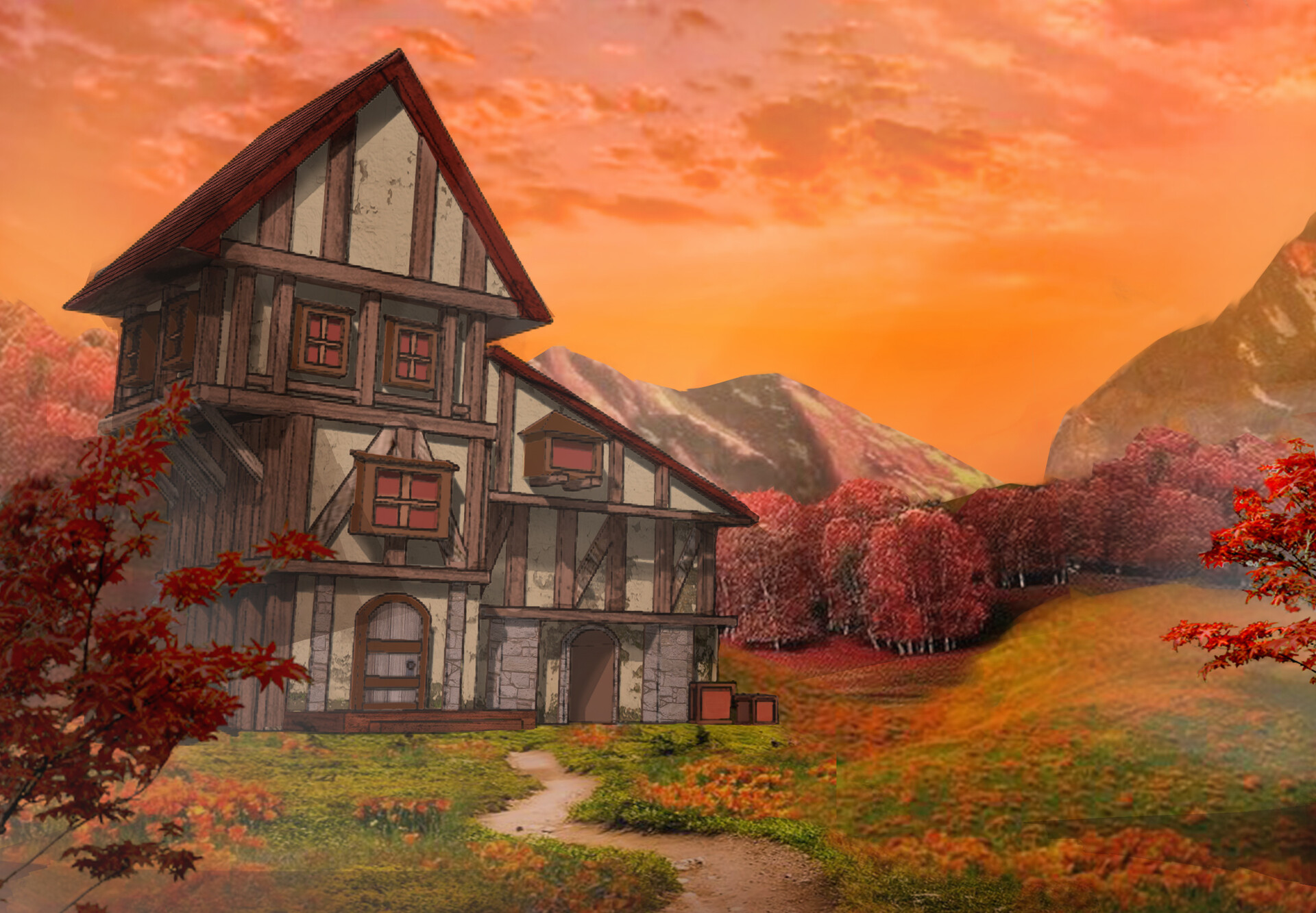 ArtStation - Medieval house 2