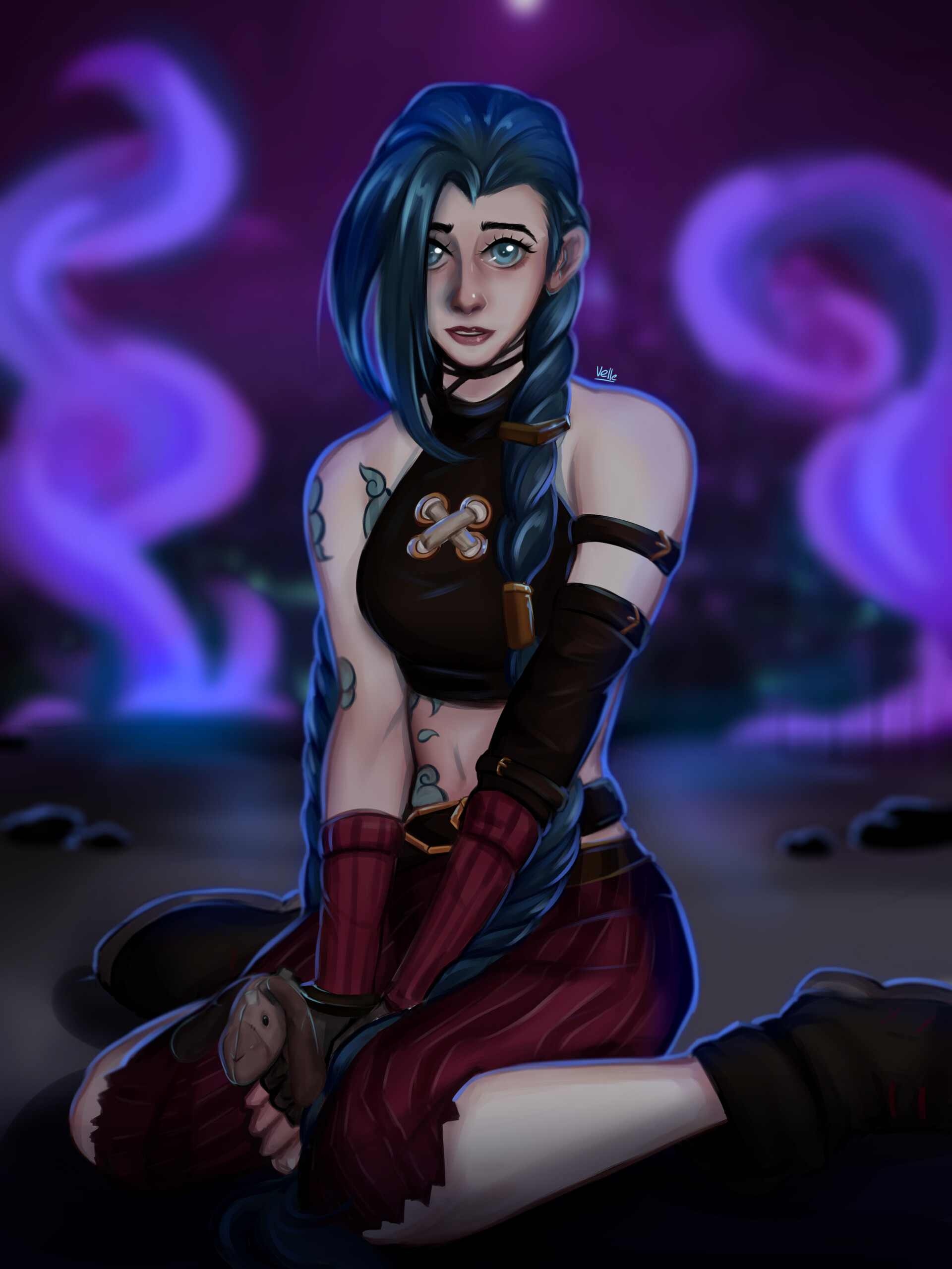 ArtStation - Triptych about Powder's return to Jinx