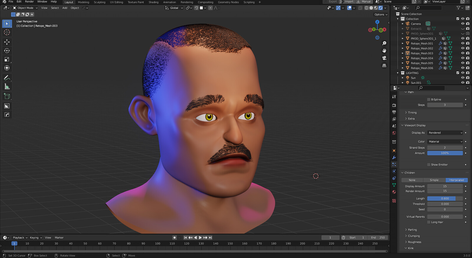 3D Store - ZBrush & Blender Character Models Download - Head Sculpting ...