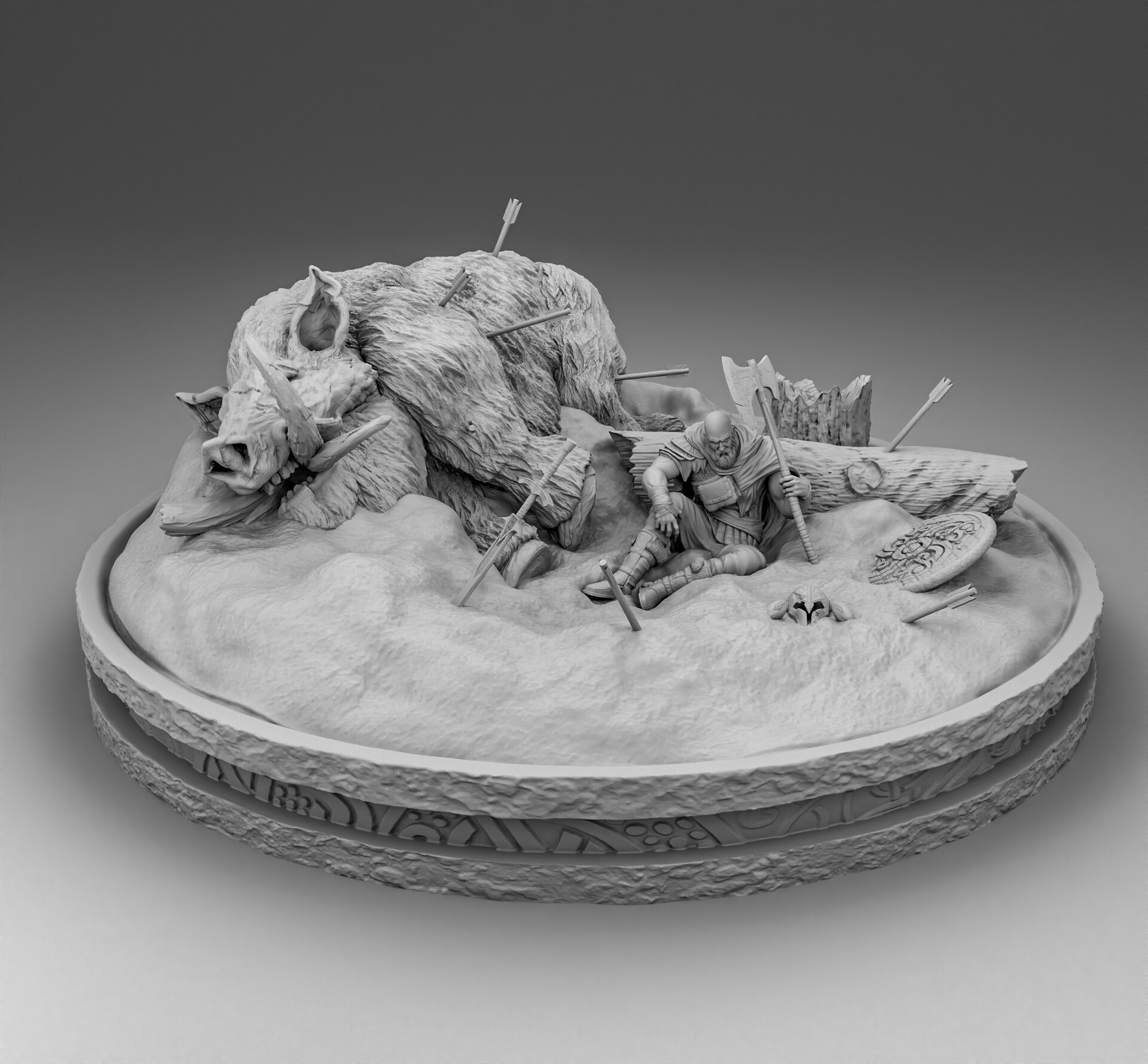 ArtStation - Viking Hunter | 3D Print Project