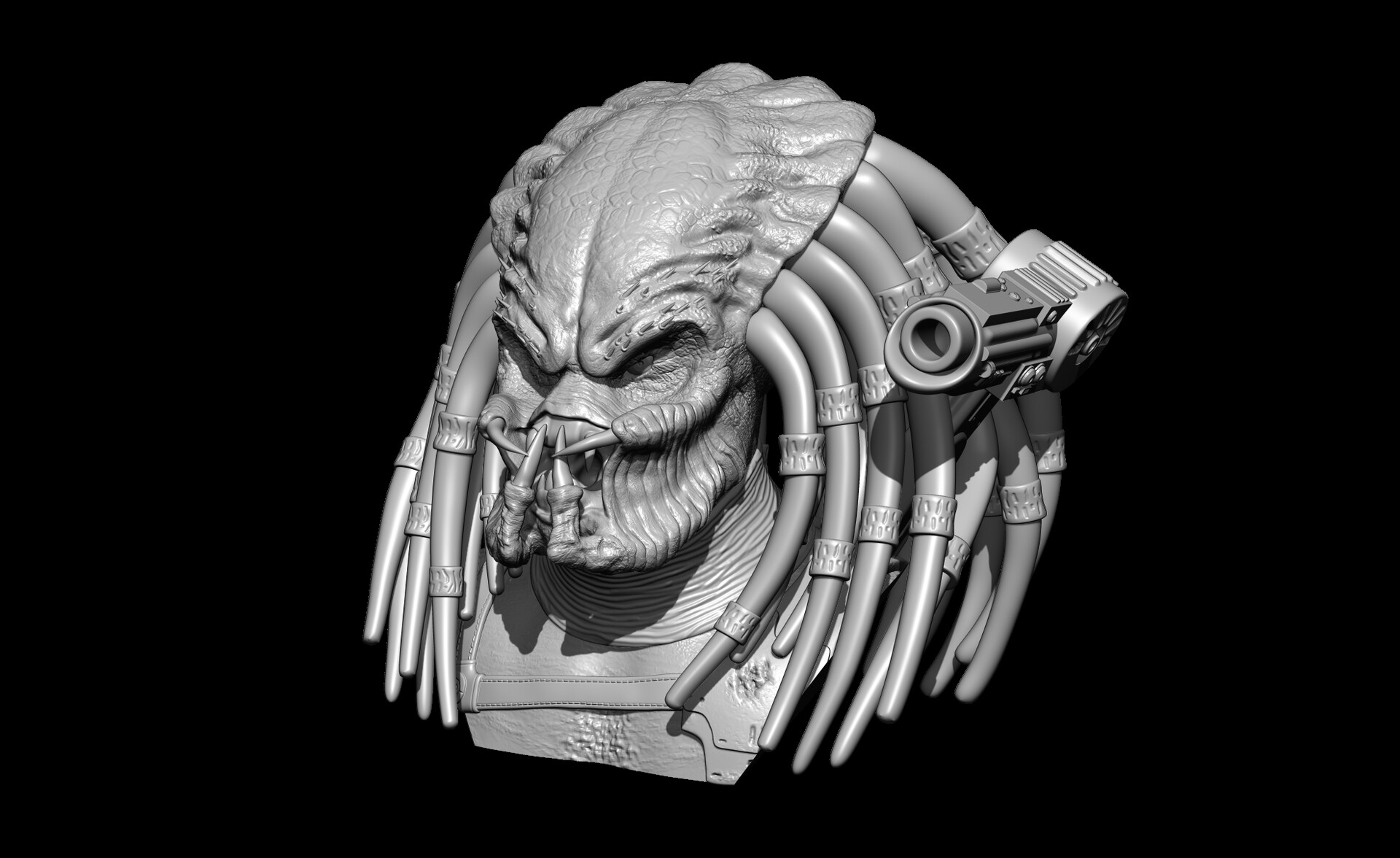 ArtStation - Predator Head 3D Printable model