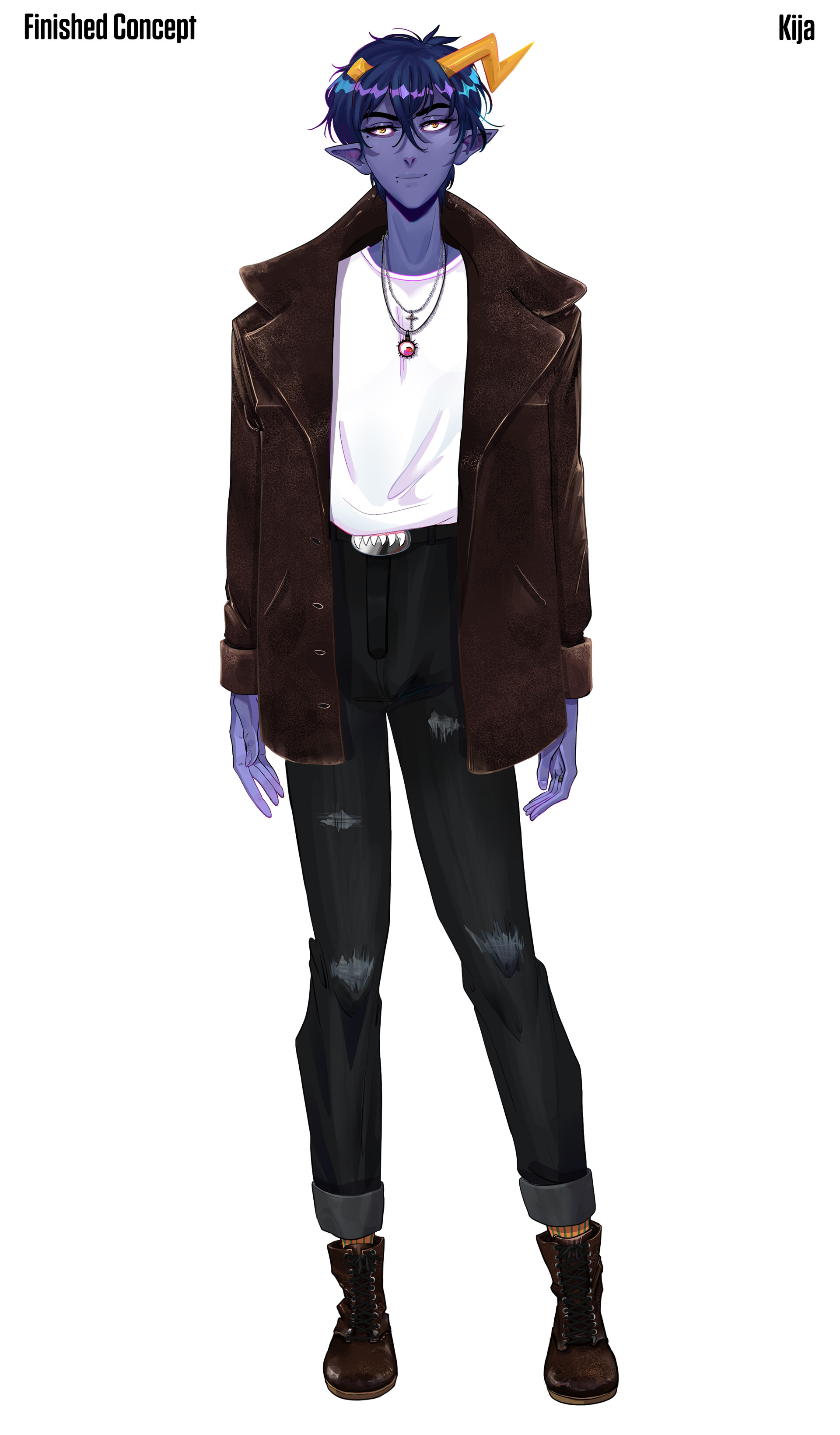 Juliette Ninon - Kija - Character Sheet - Finished Concept and variations