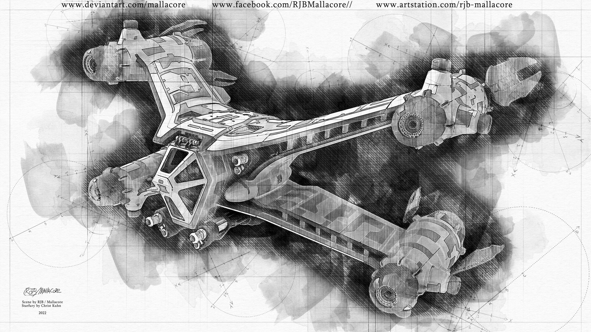 ArtStation - Babylon 5 - Sketch Render - October - 2022