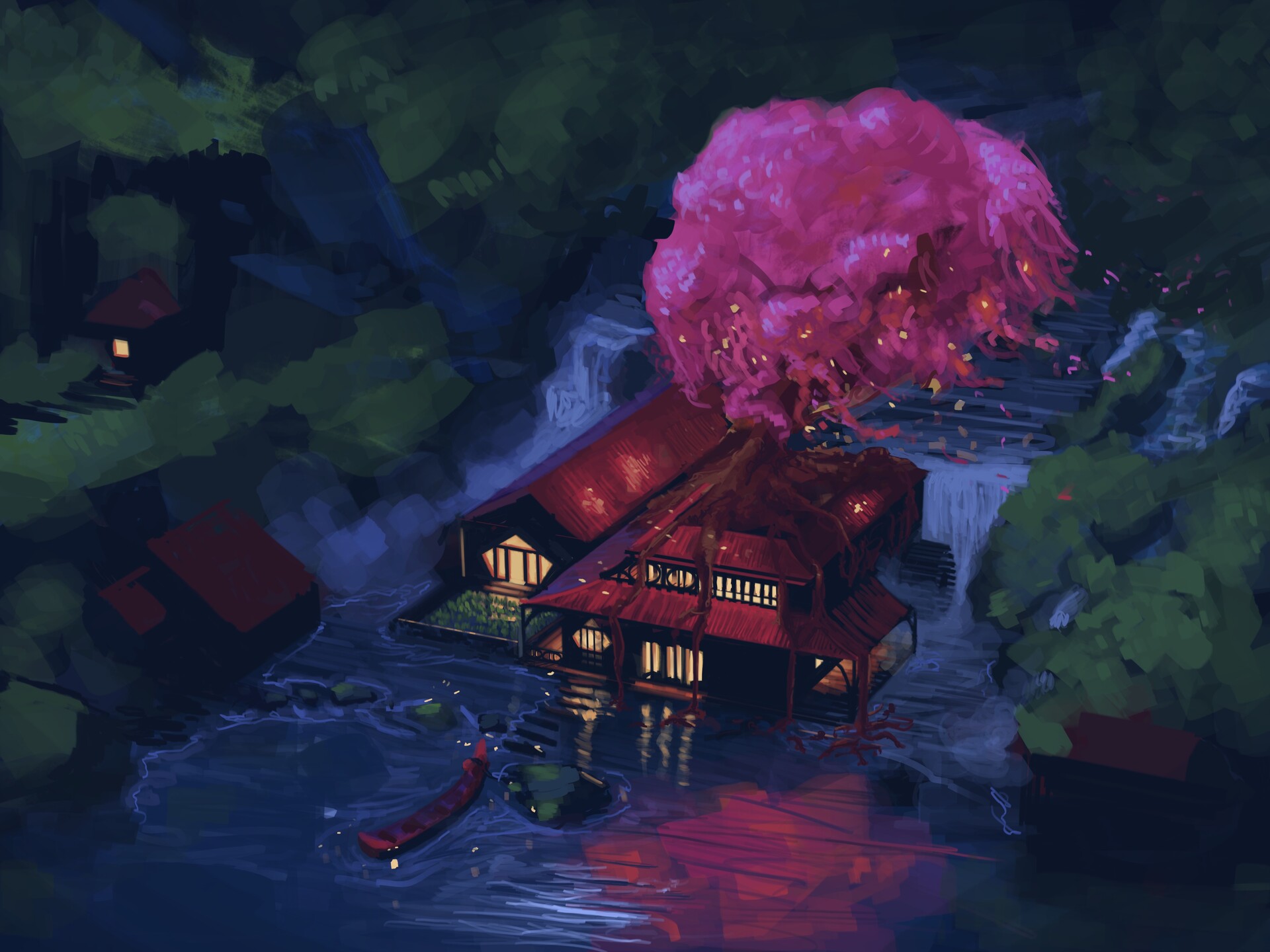 ArtStation - Weeping Blossoms