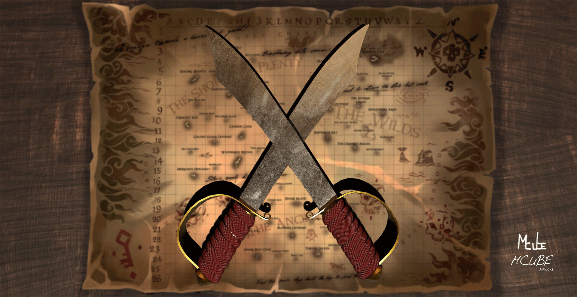 ArtStation - Pirate Sword 3D Model