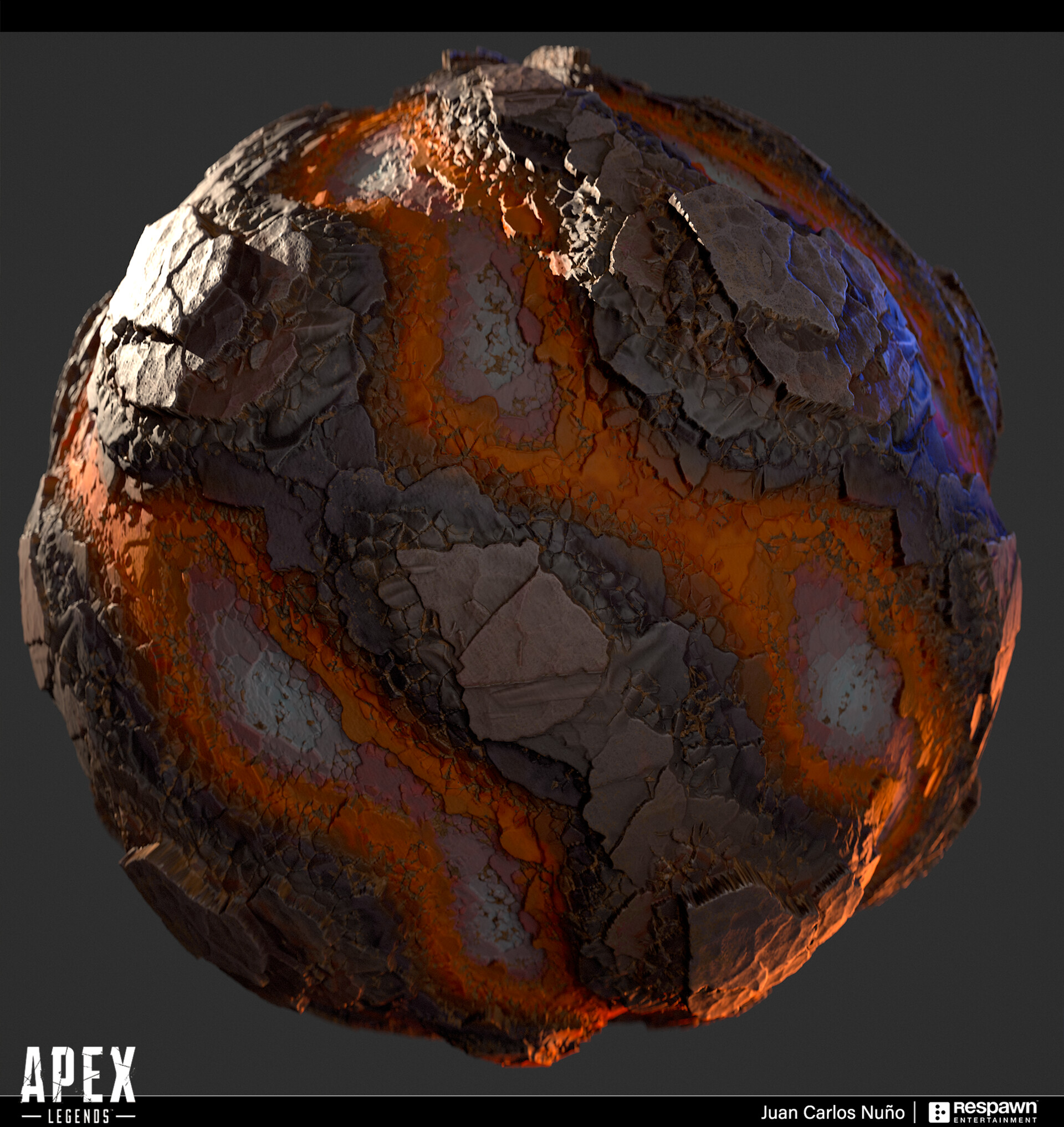 Juan Carlos Nuno - Apex Legends: Eclipse - Broken Moon - Material - Rusted Pooled Ground