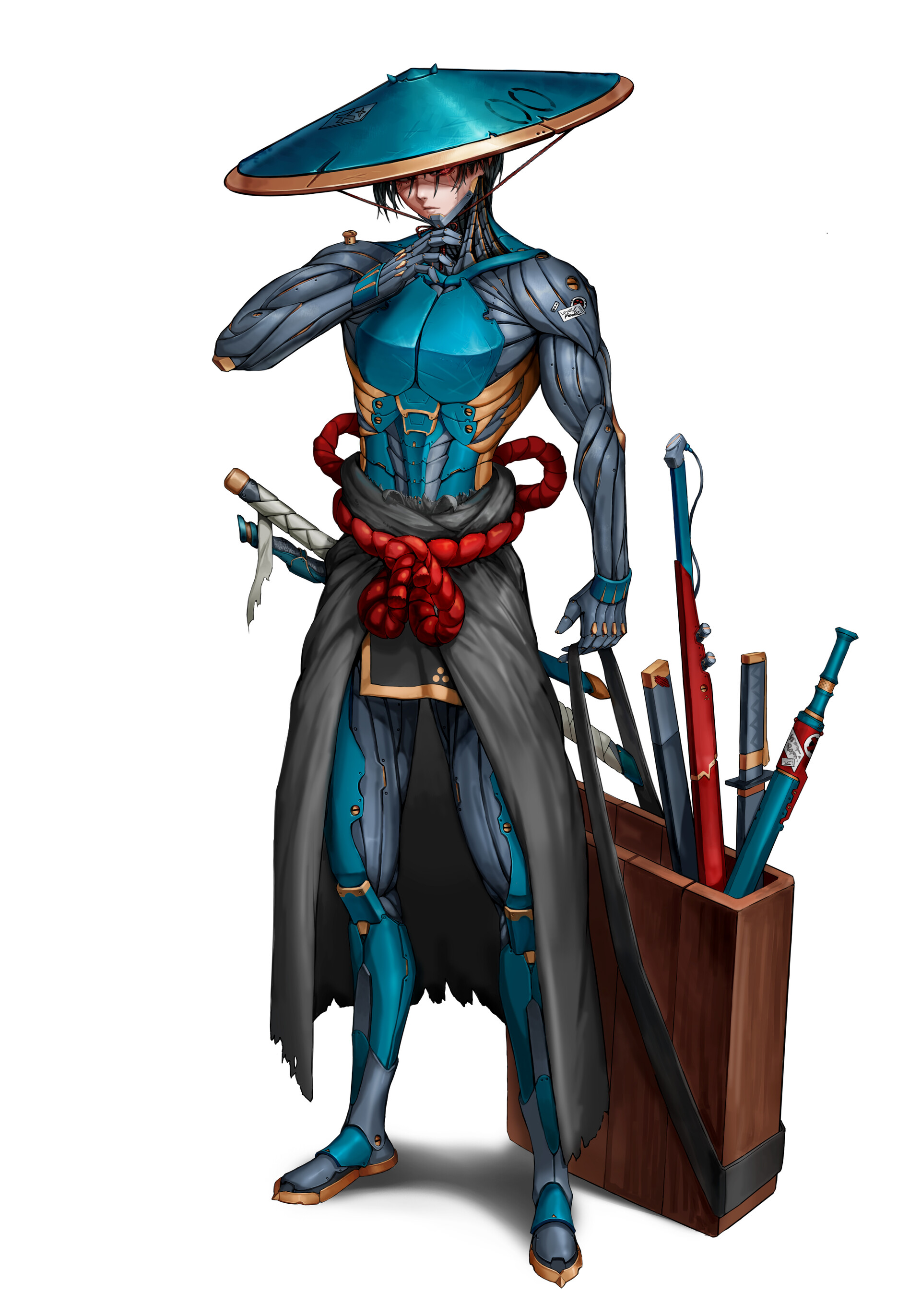 ArtStation - Cyberpunk swordsman