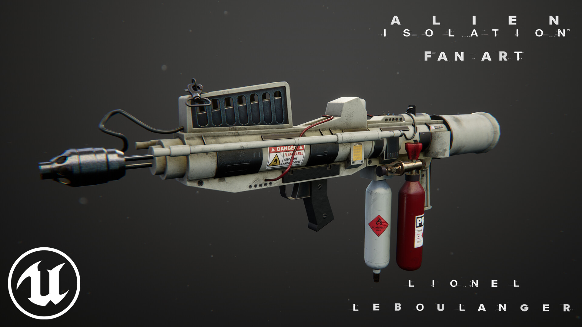 Lionel Leboulanger - Flamethrower Alien Isolation Fan Art