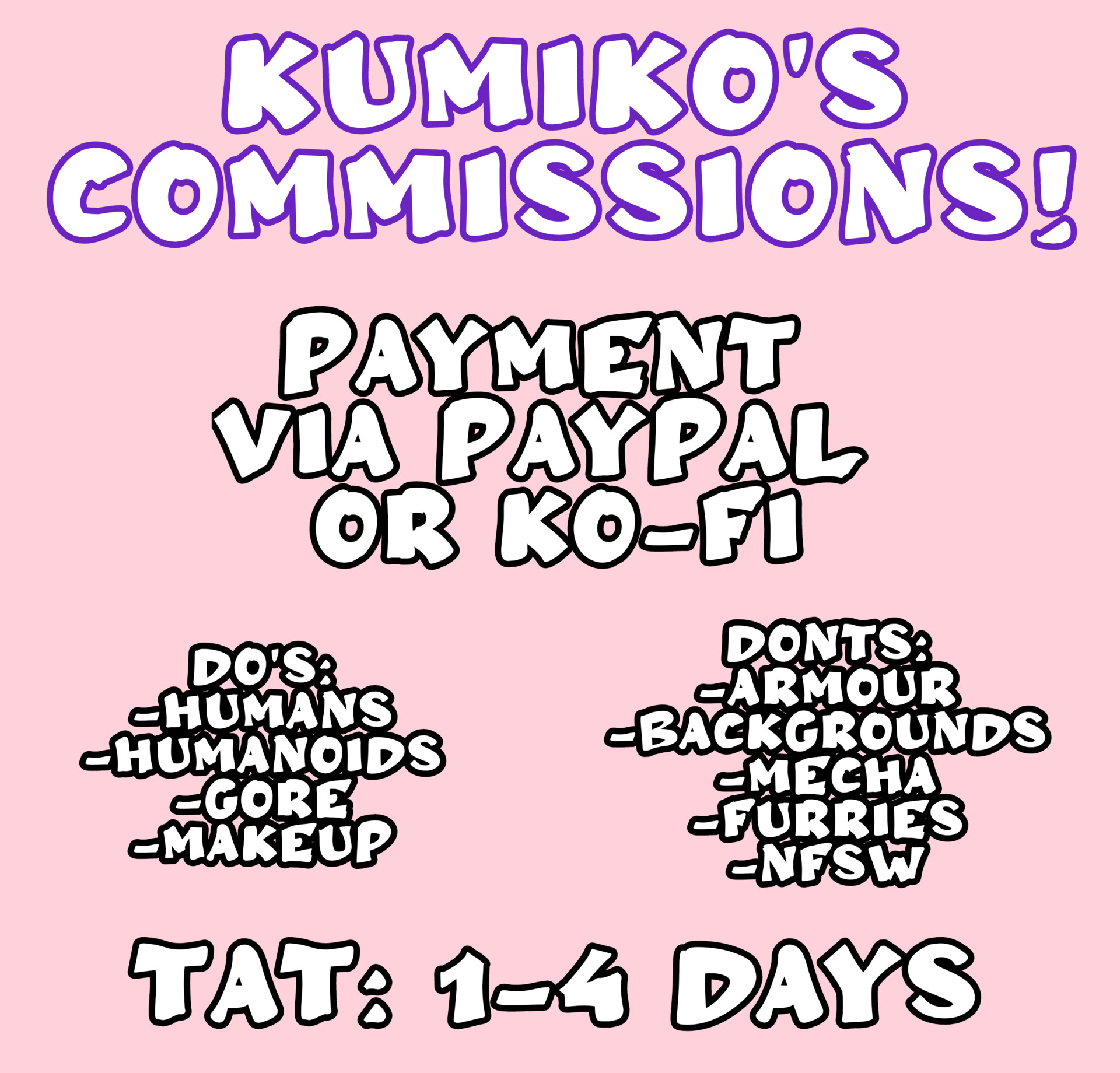 ArtStation - Updated Comm Sheet