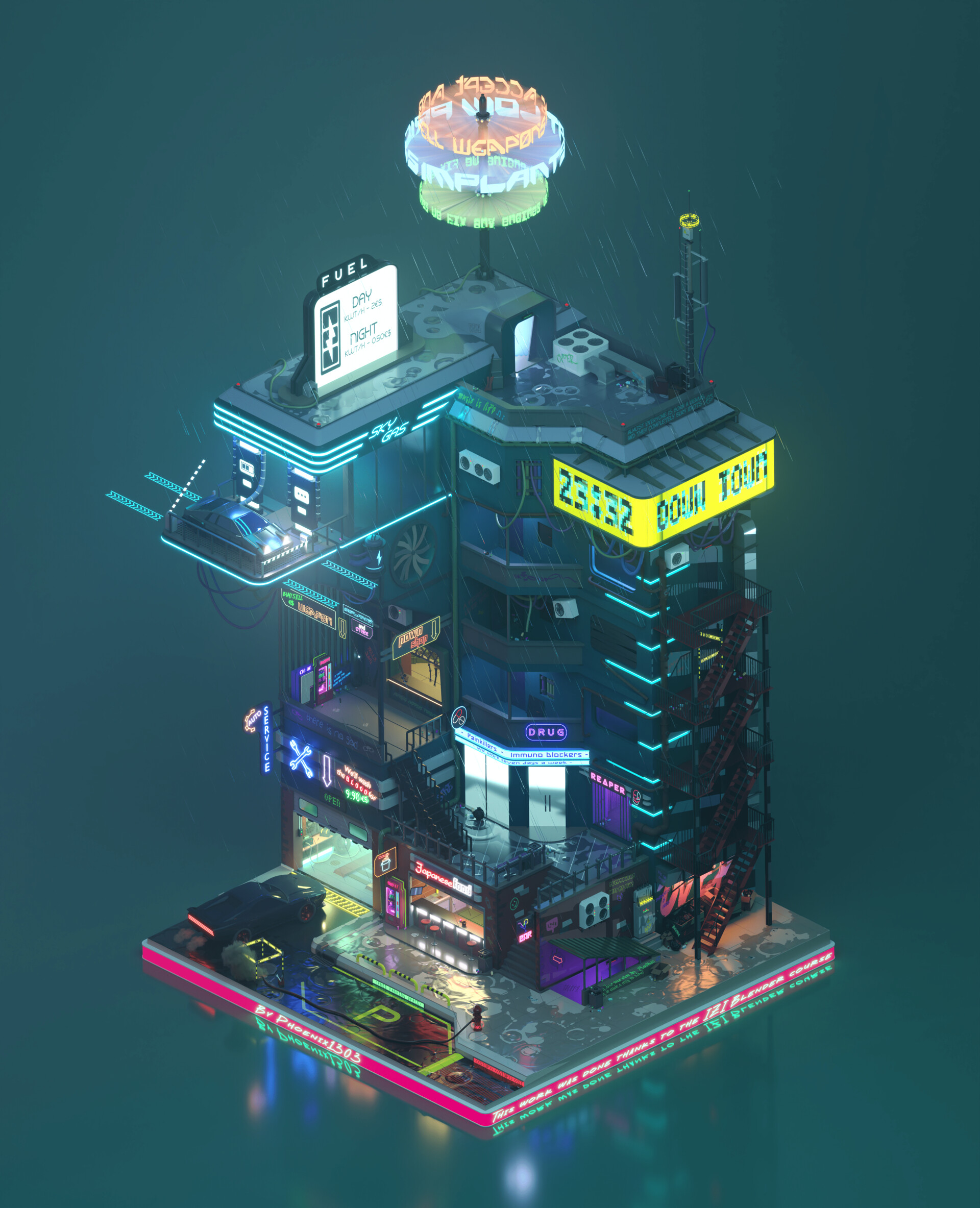 ArtStation - DOWN TOWN