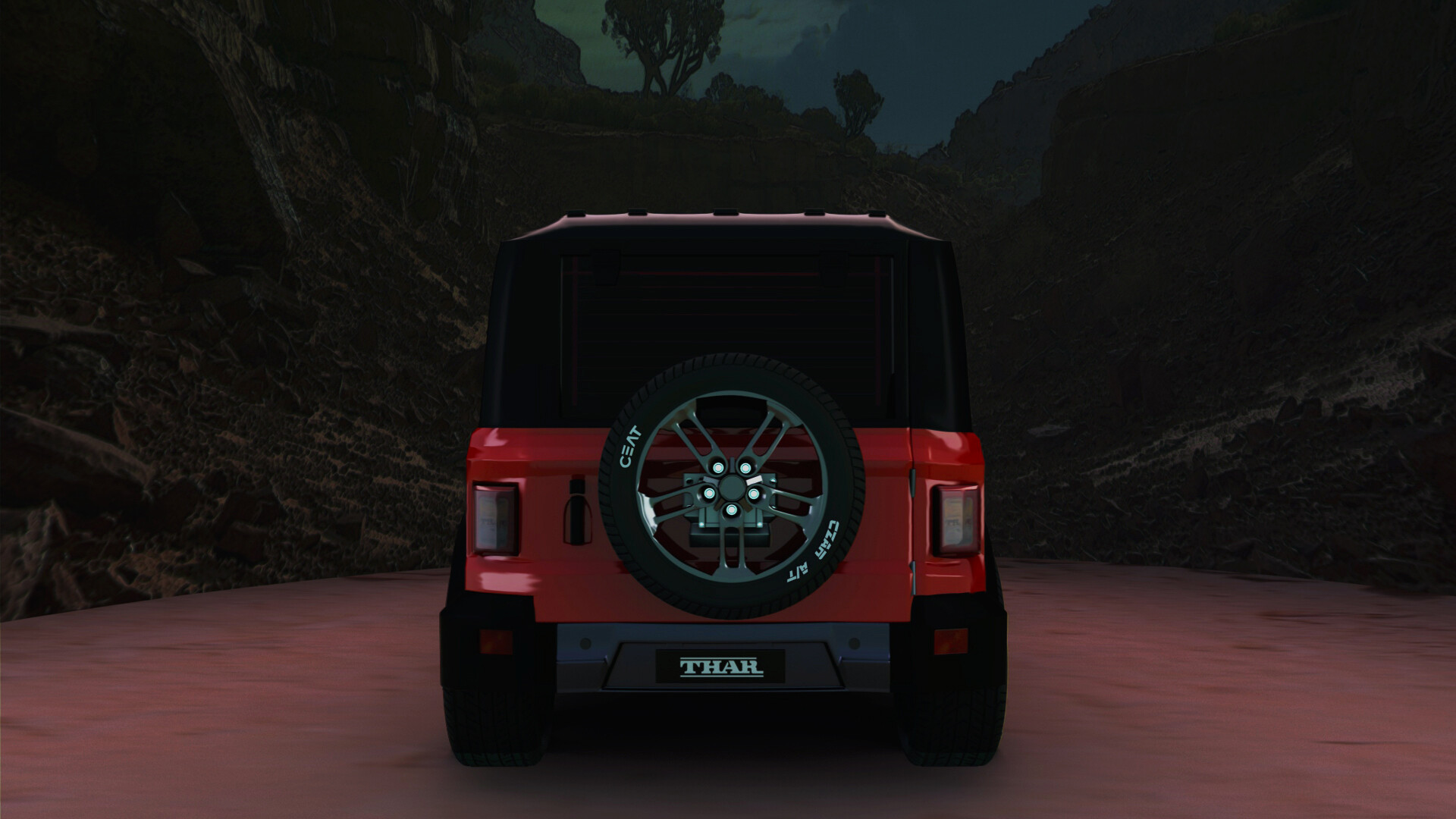 ArtStation - Mahindra Thar 4x4 ( 3d model by- Vishal Gala )