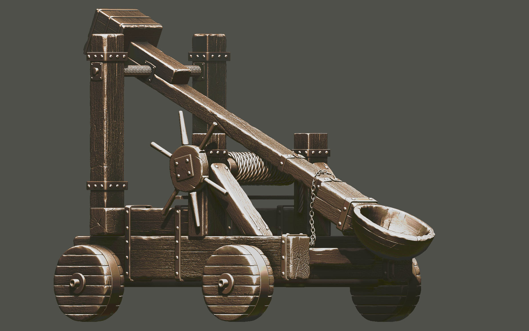 ArtStation - Catapult High Poly