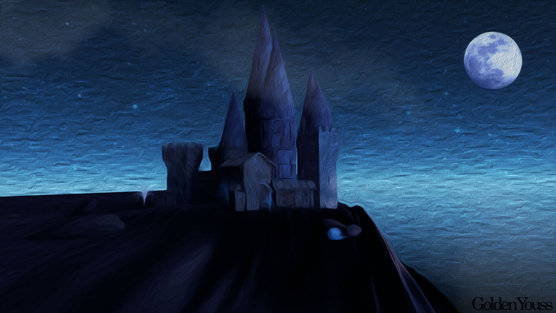 ArtStation - Night castle