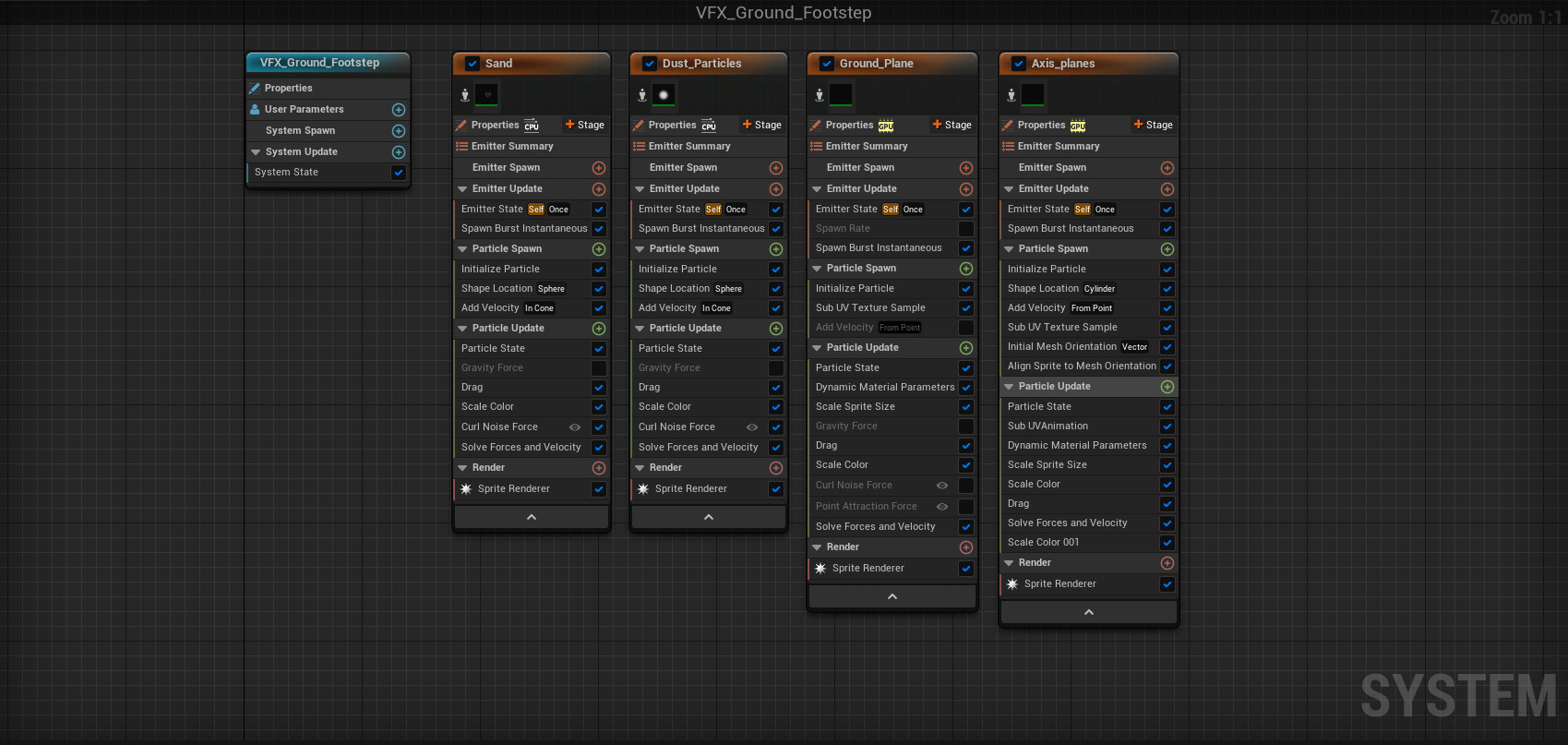 Martin Blasina - Niagara VFX Ground Footstep