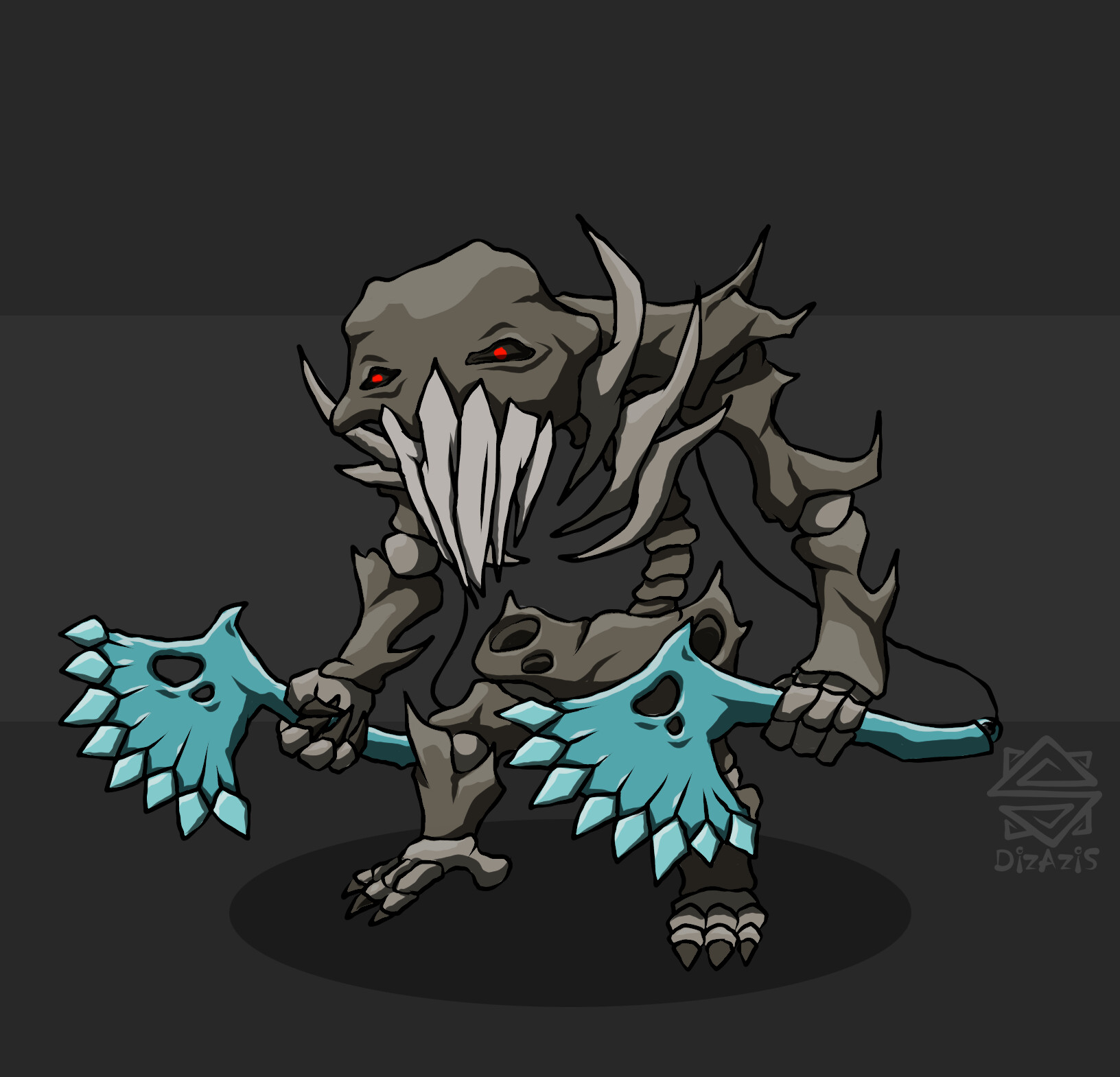 ArtStation - Nightmare Skeleton Berserker