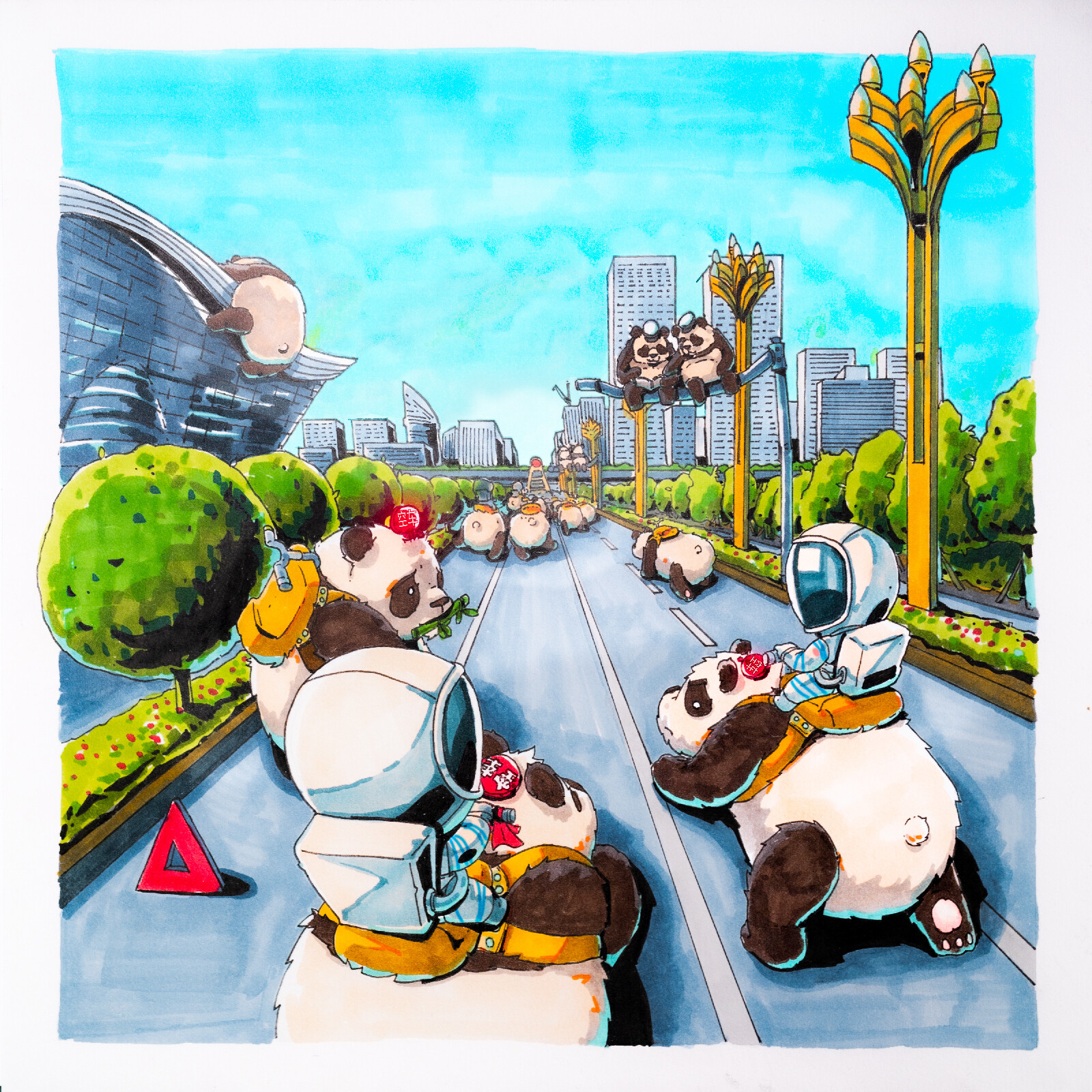 ArtStation - The Panda Taxi