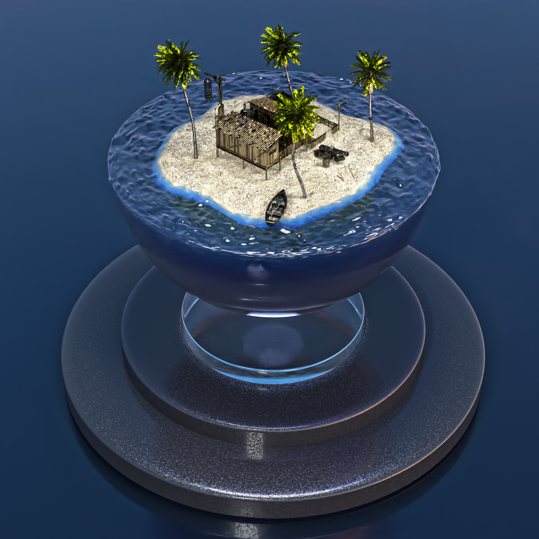 ArtStation - Pirate Snow Globe