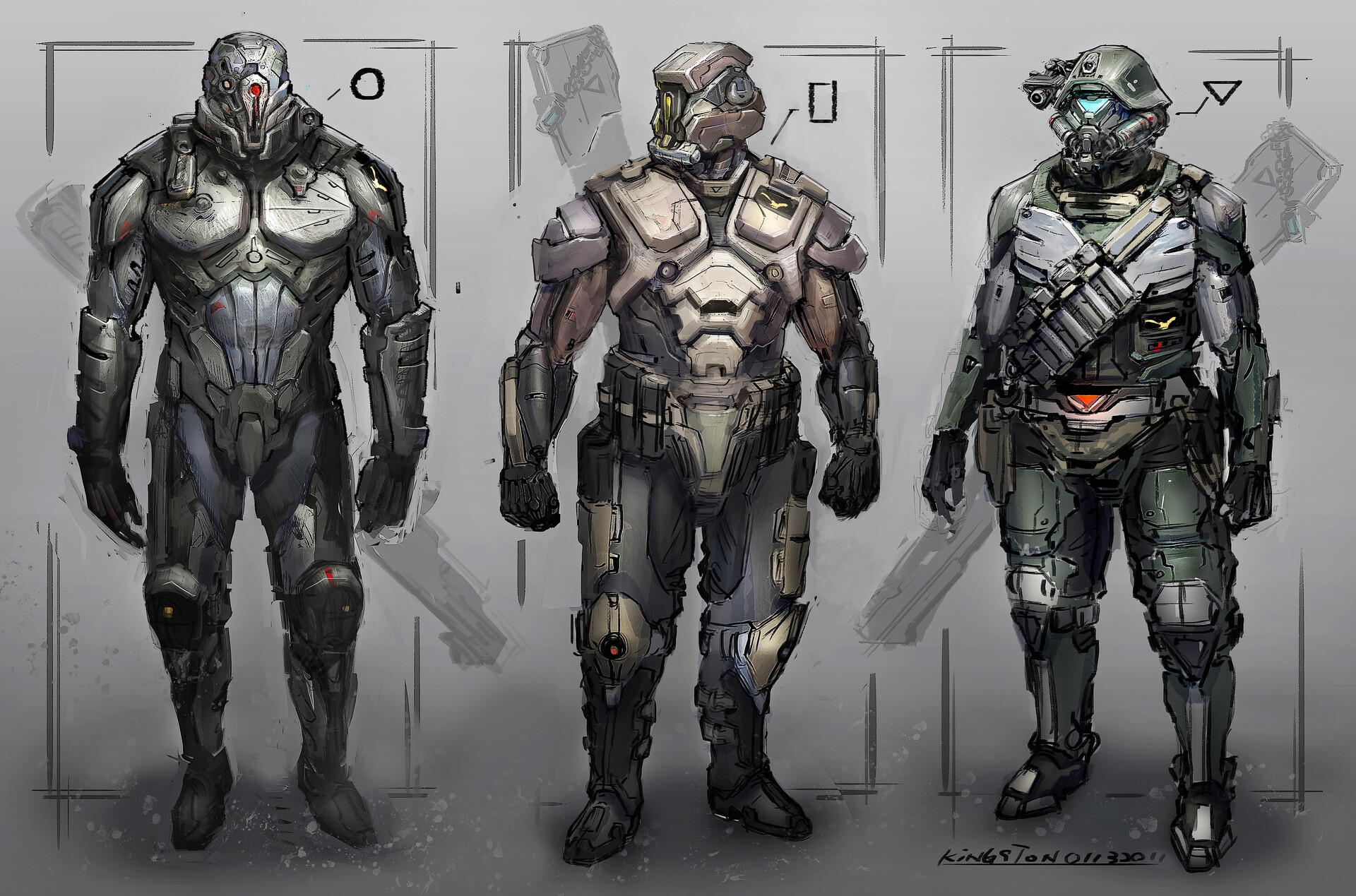 ArtStation - Character design development sketches