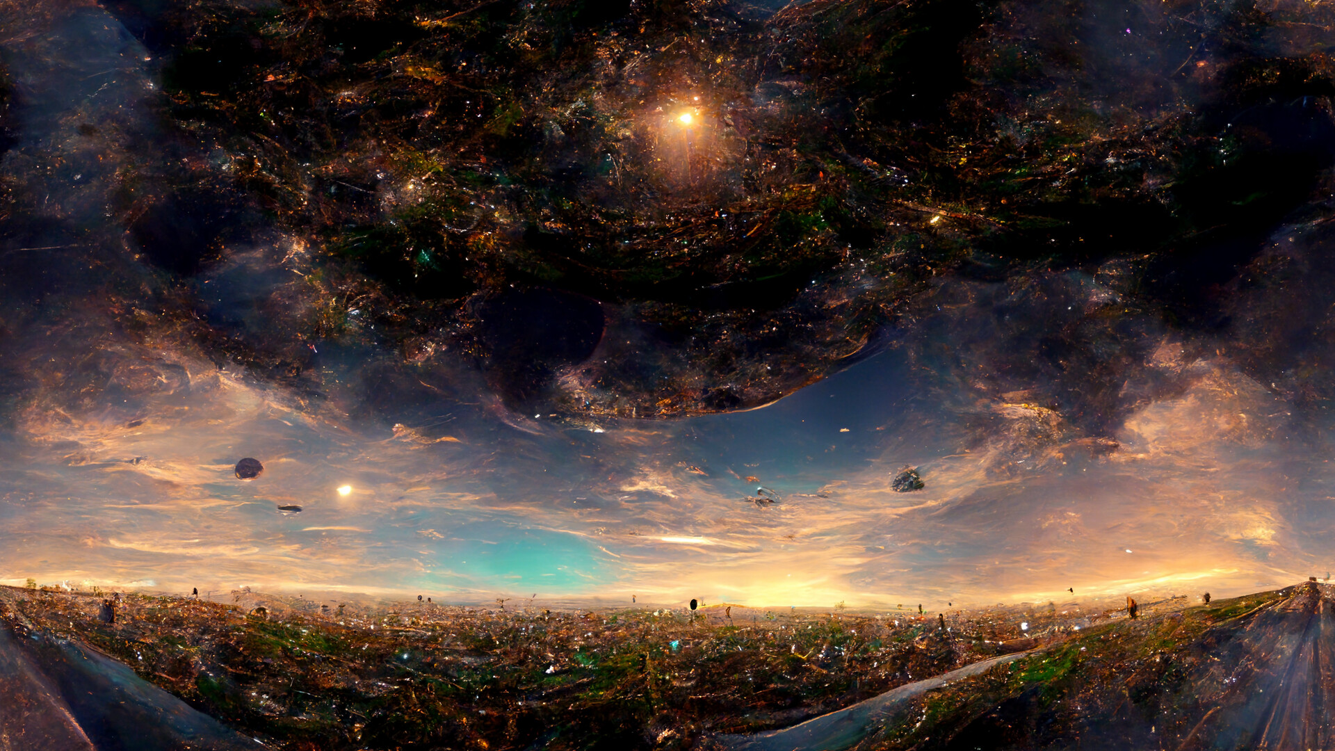 yohta sasaki - Test using images created by AI for Skybox in Unity