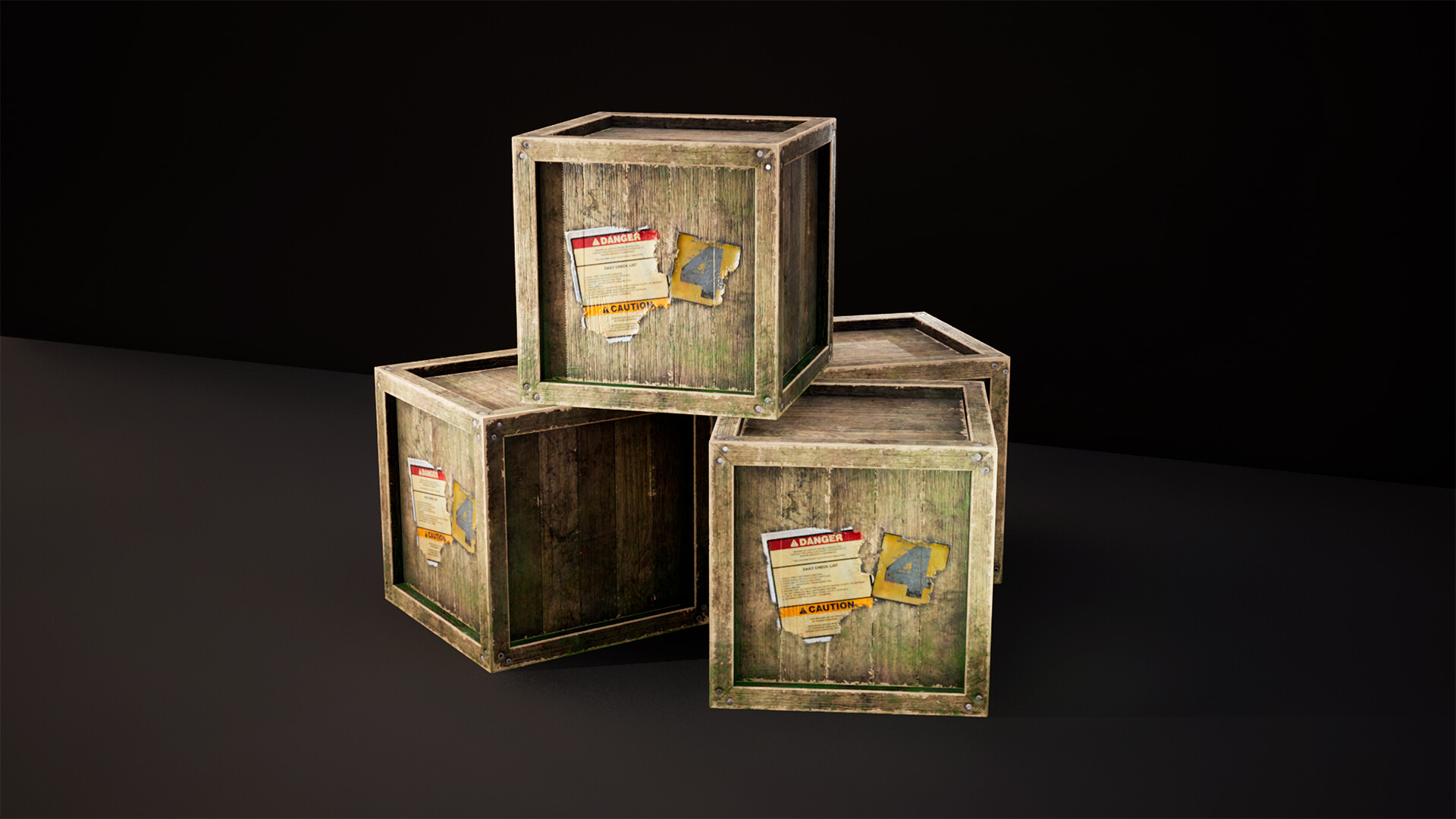 ArtStation - Wooden game ready props