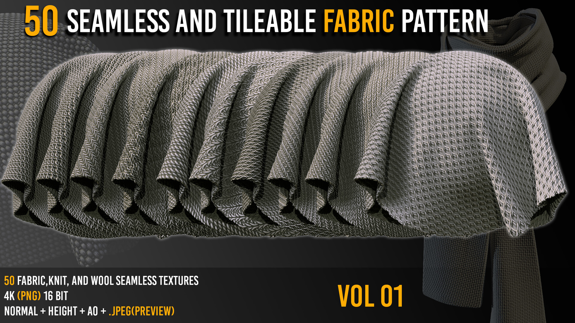 mohamad fathi - 50 Fabric Pattern Seamless And Tileable textures