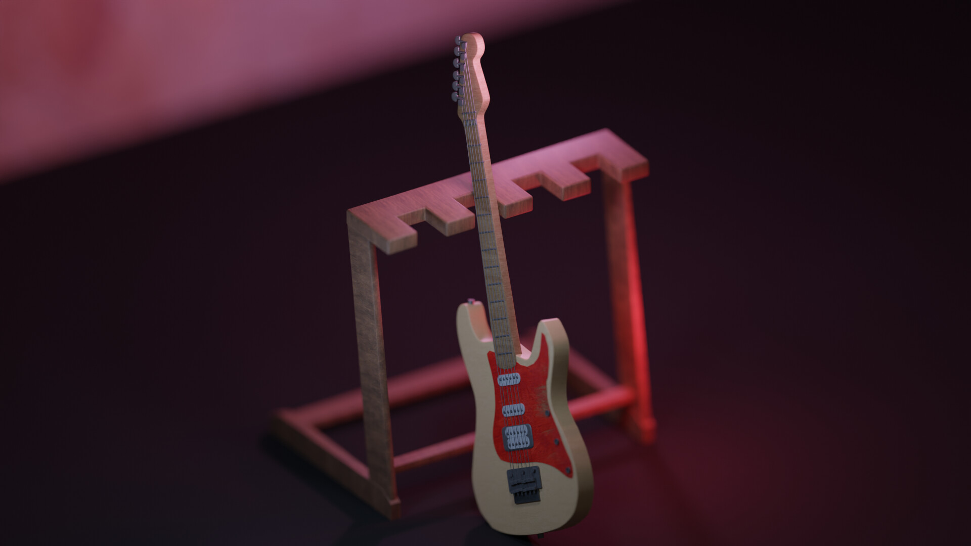 ArtStation - Classic strat guitar design