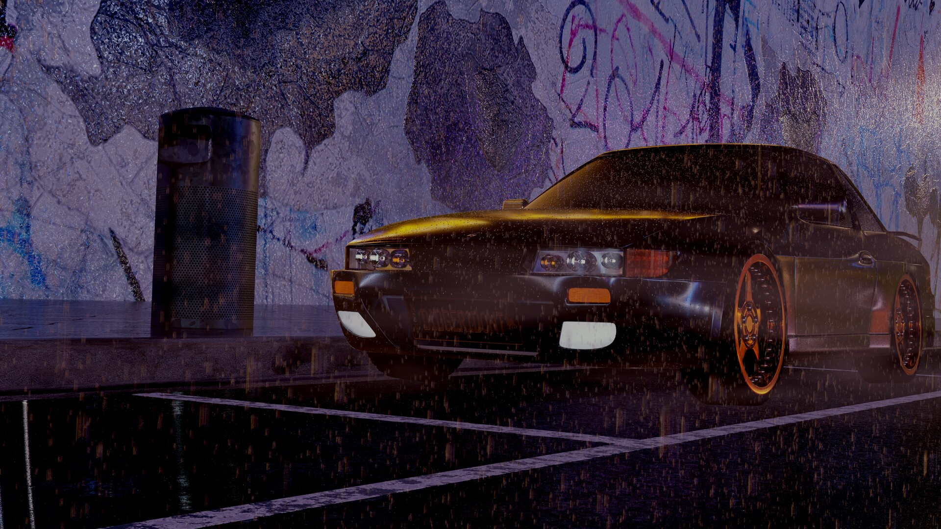 ArtStation - S13 Street Scene