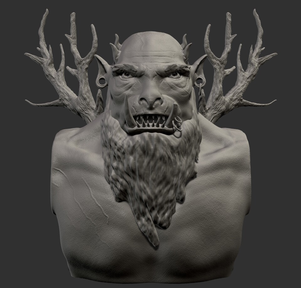 ArtStation - Orc Bust