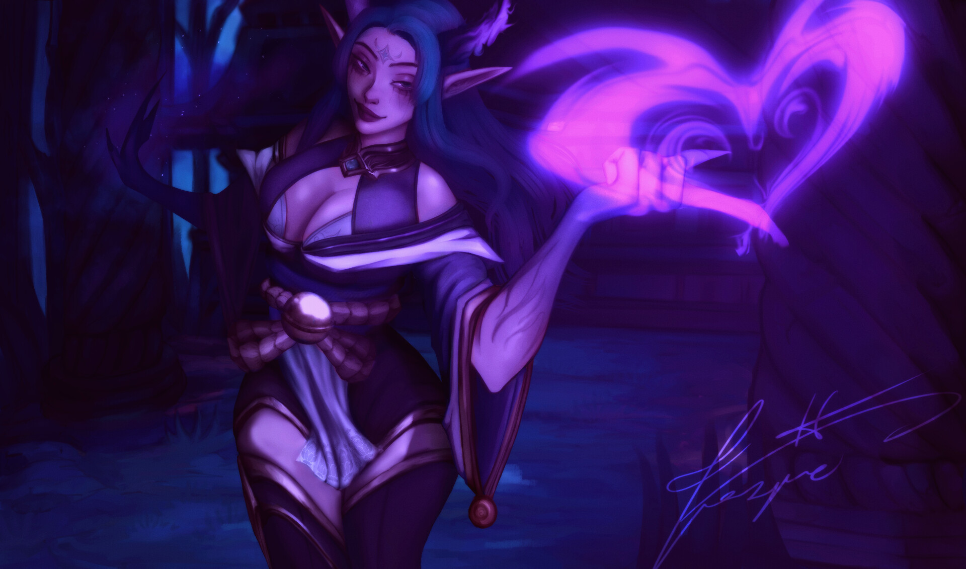 ArtStation - Spirit Blossom Evelynn fanart