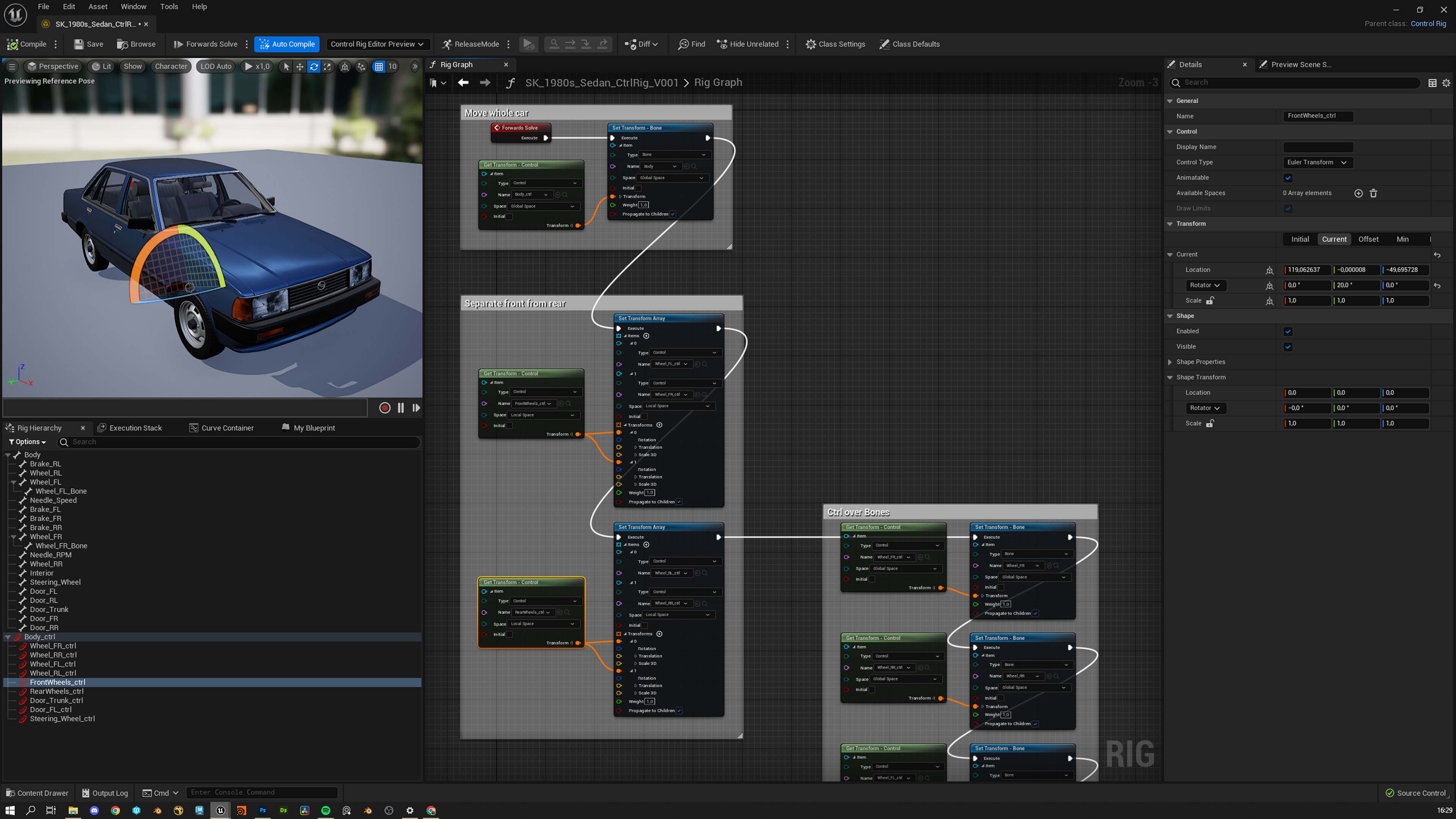 Michael Tiedtke - Sams Garage - Developing a Control Rig for cars in UE5