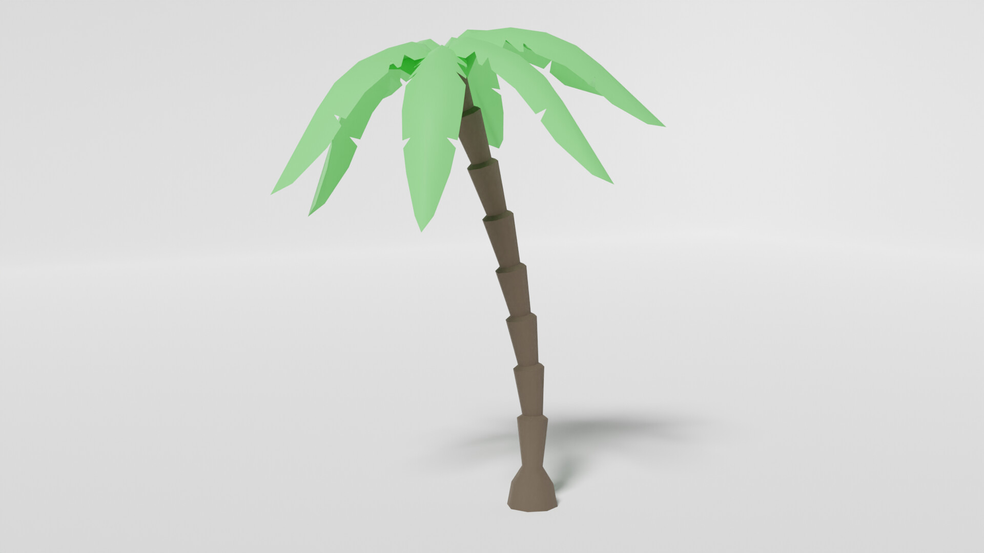 ArtStation - Low poly palm tree
