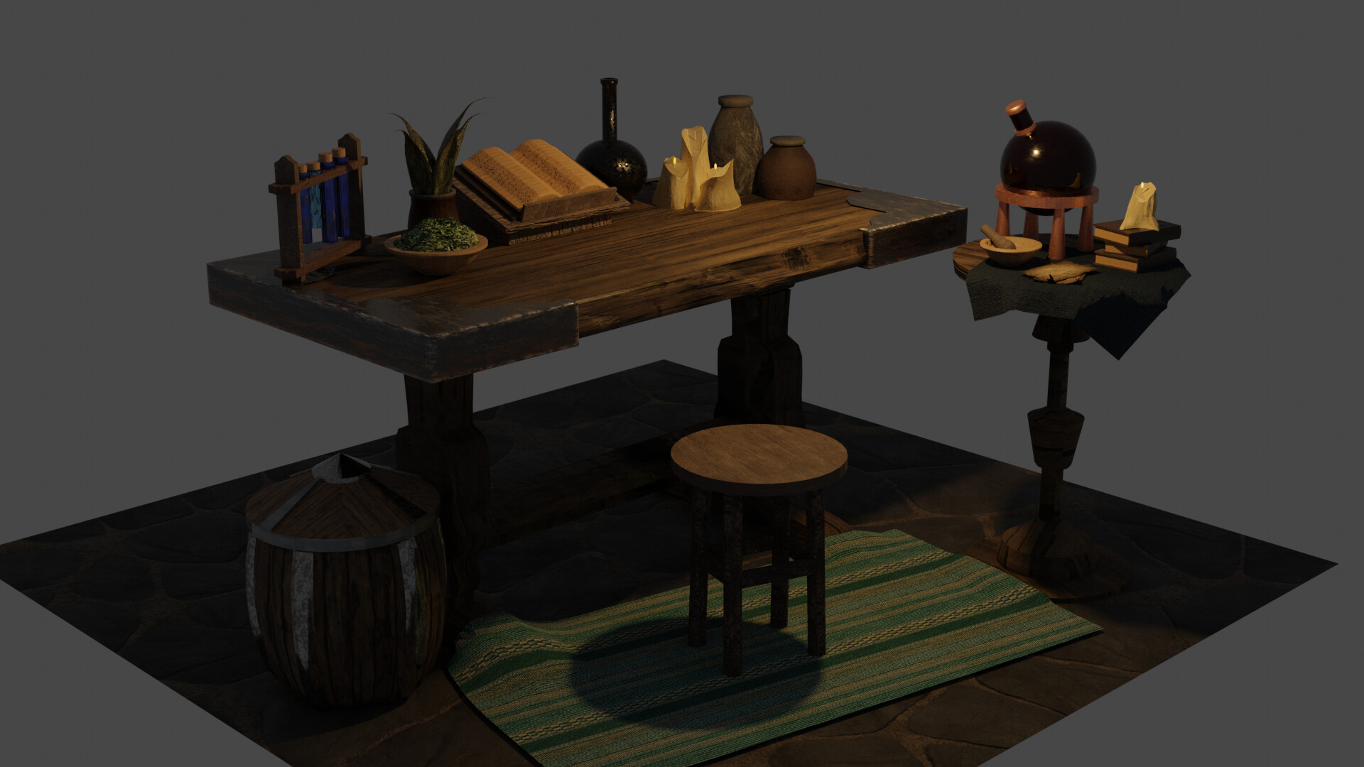 ArtStation - Alchemy Table
