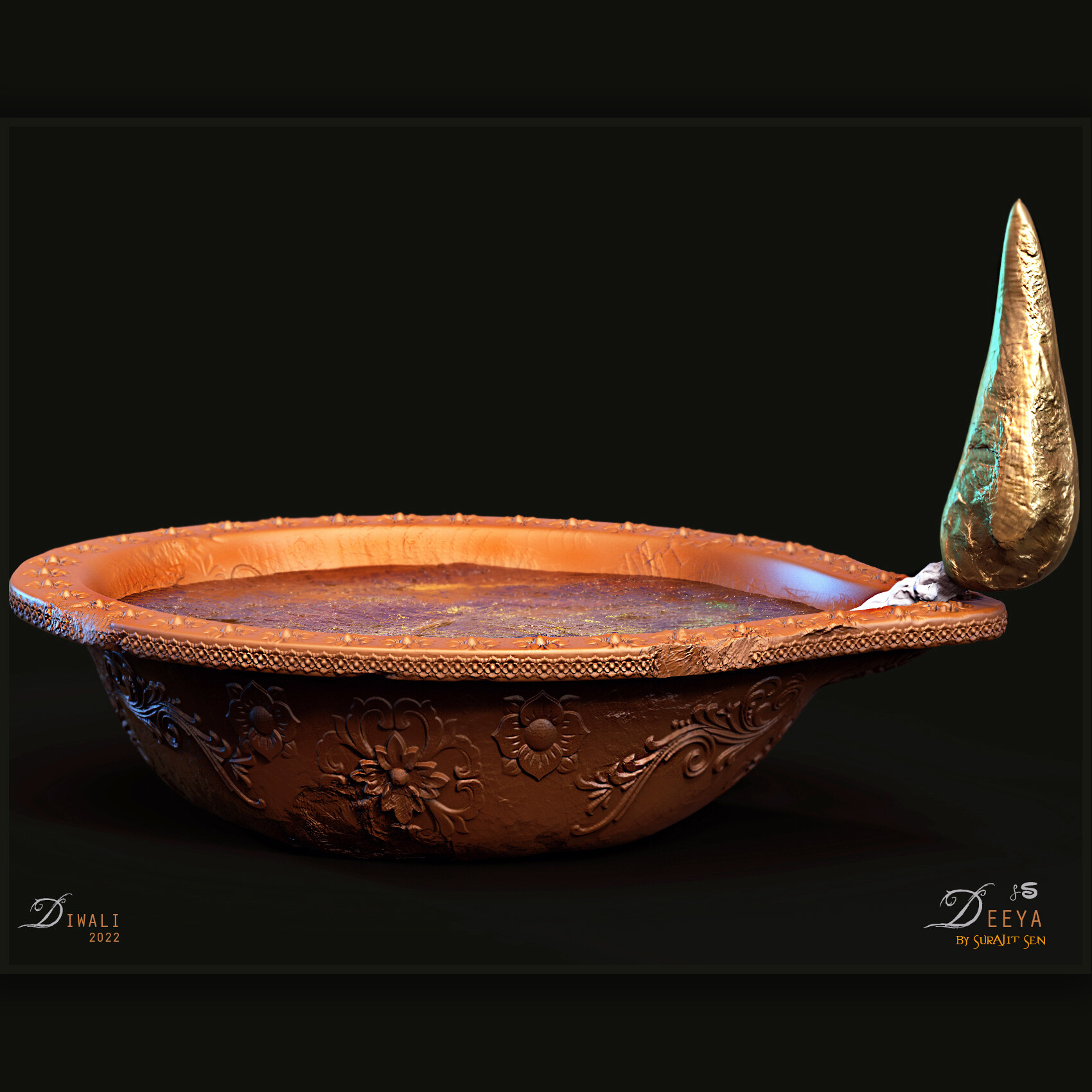 ArtStation - Deeya–Digital Sculpture by Surajit Sen