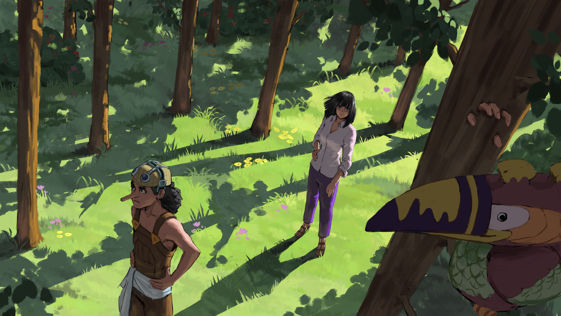 ArtStation - Usopp and Robin fanart